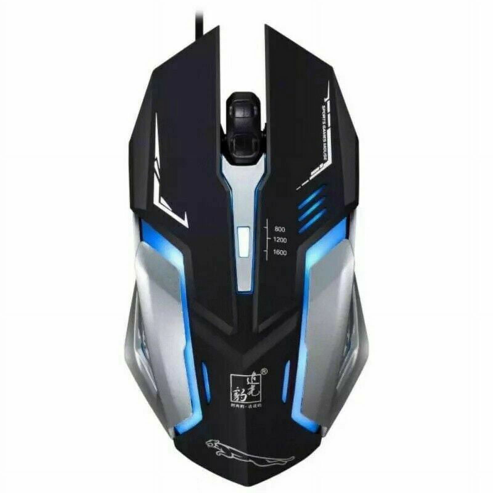 Gaming Mouse 4 Button USB Wired LED Breathing Fire Button 1600 DPI ...