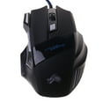 Gaming Mouse 7 Button USB LED Breathing Fire Button 5500 DPI Optical ...