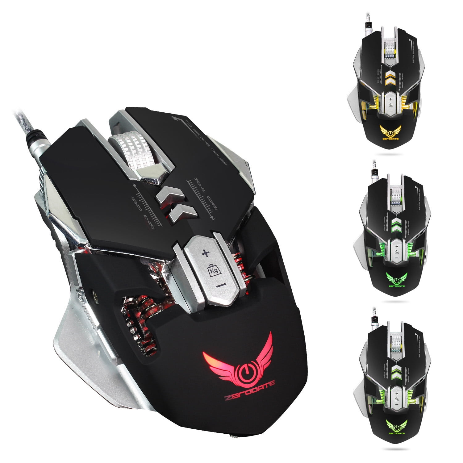 Gaming Mouse, M.Way Macro Programming Mechanical Gaming Mouse 7 ...