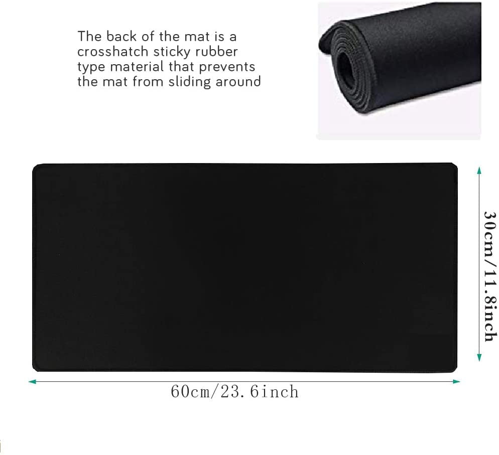 Gaming Mouse Mat/Mouse Pad 23.6x11.8x0.12Inch | XXL Mouse pad | Table ...