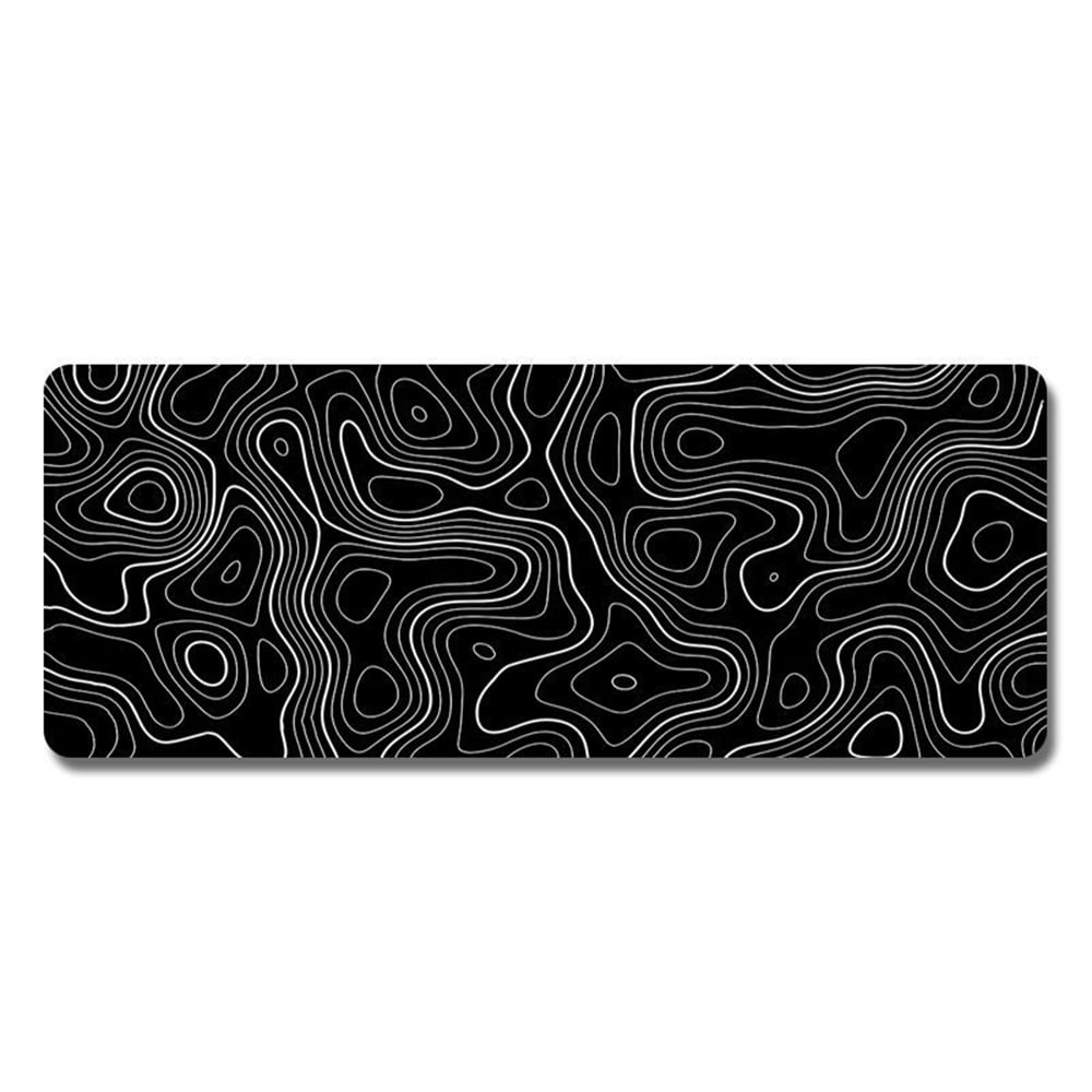 Gaming Mouse Pad 800 x 300 mm Artistic Curve Mouse Pad Large Stitched ...