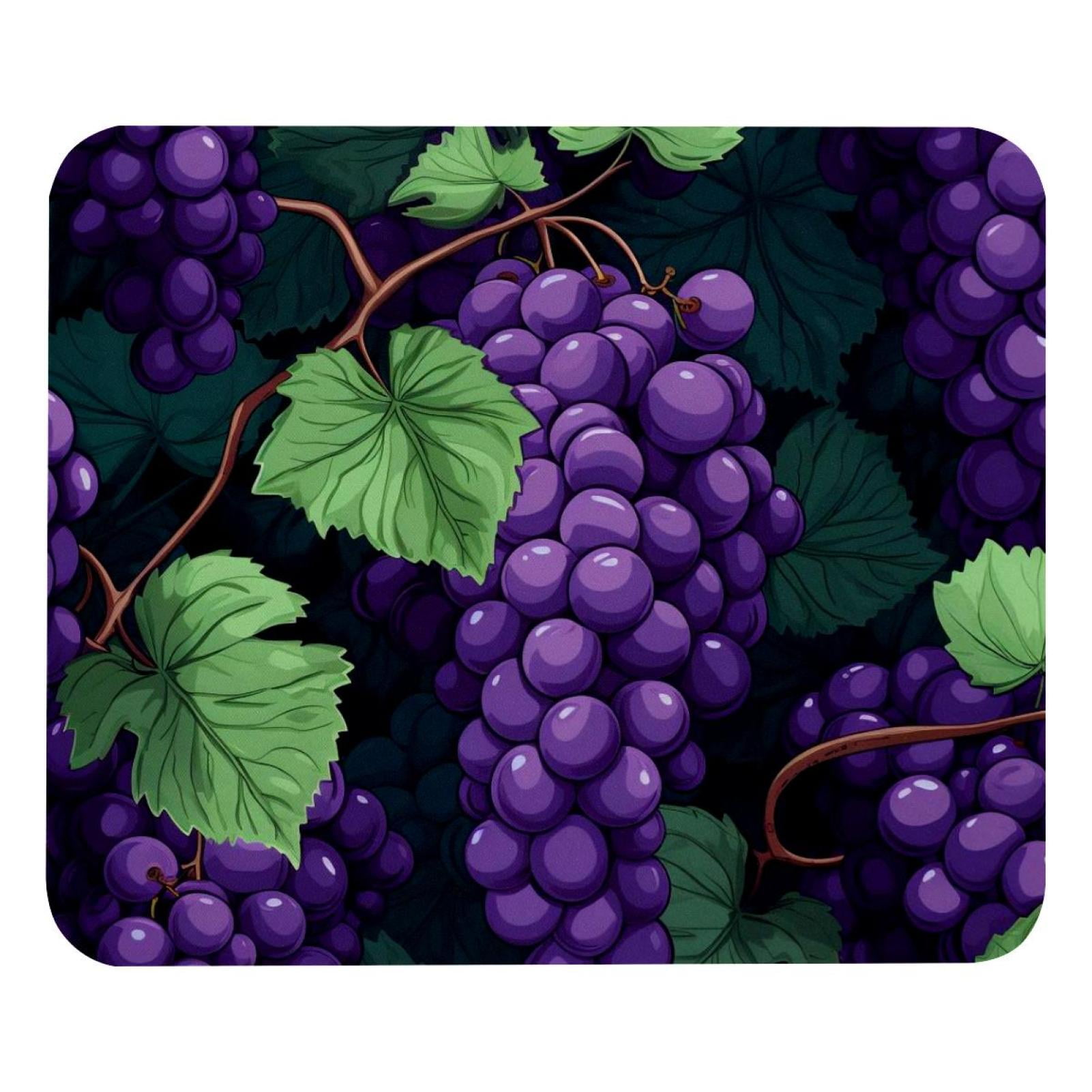 Gaming Mouse Pad, Branches of Grapes Fruits Prints Mouse Mat for Desk ...