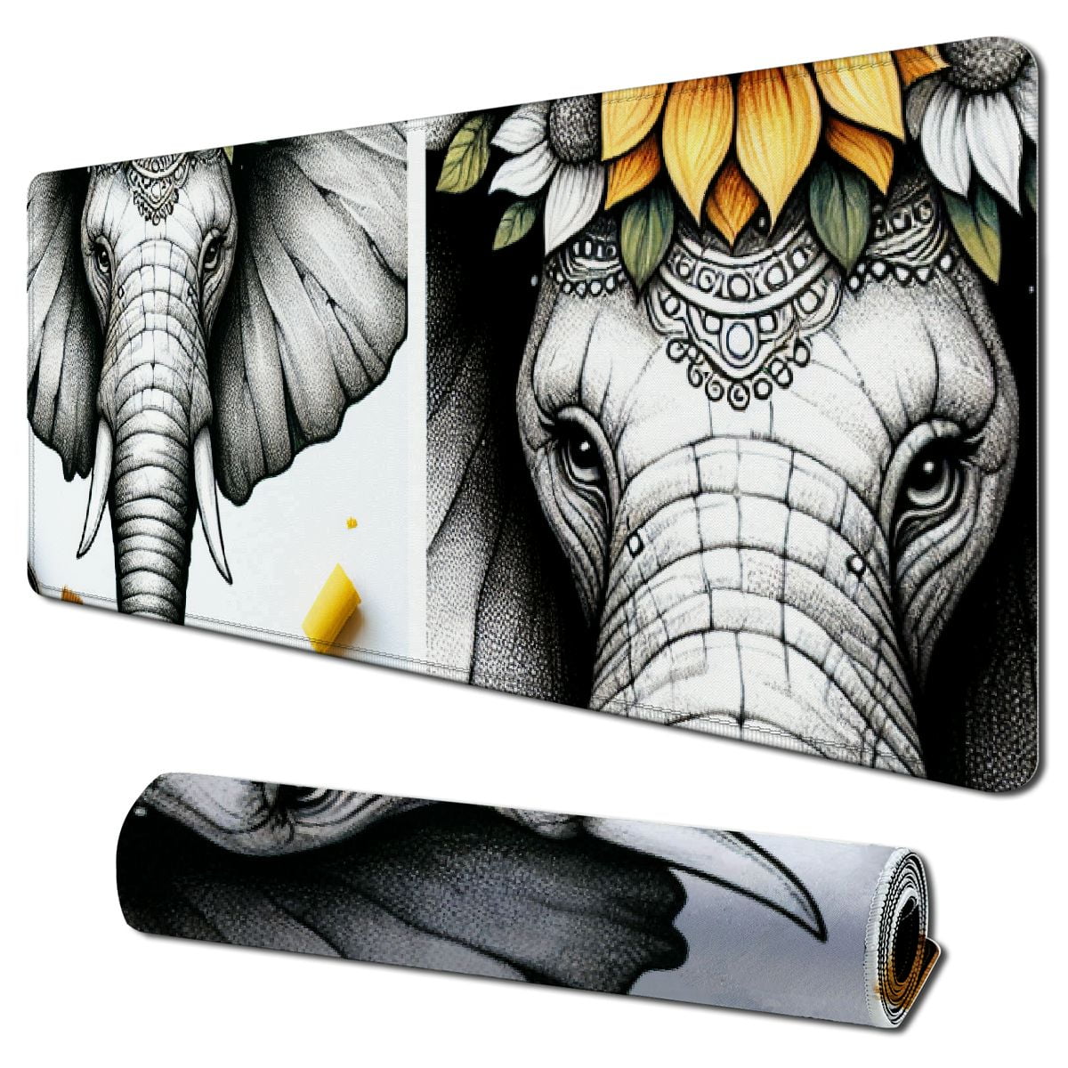 Gaming Mouse Pad and Coaster,Ergonomic Mouse Pad with Wrist Support Gel ...