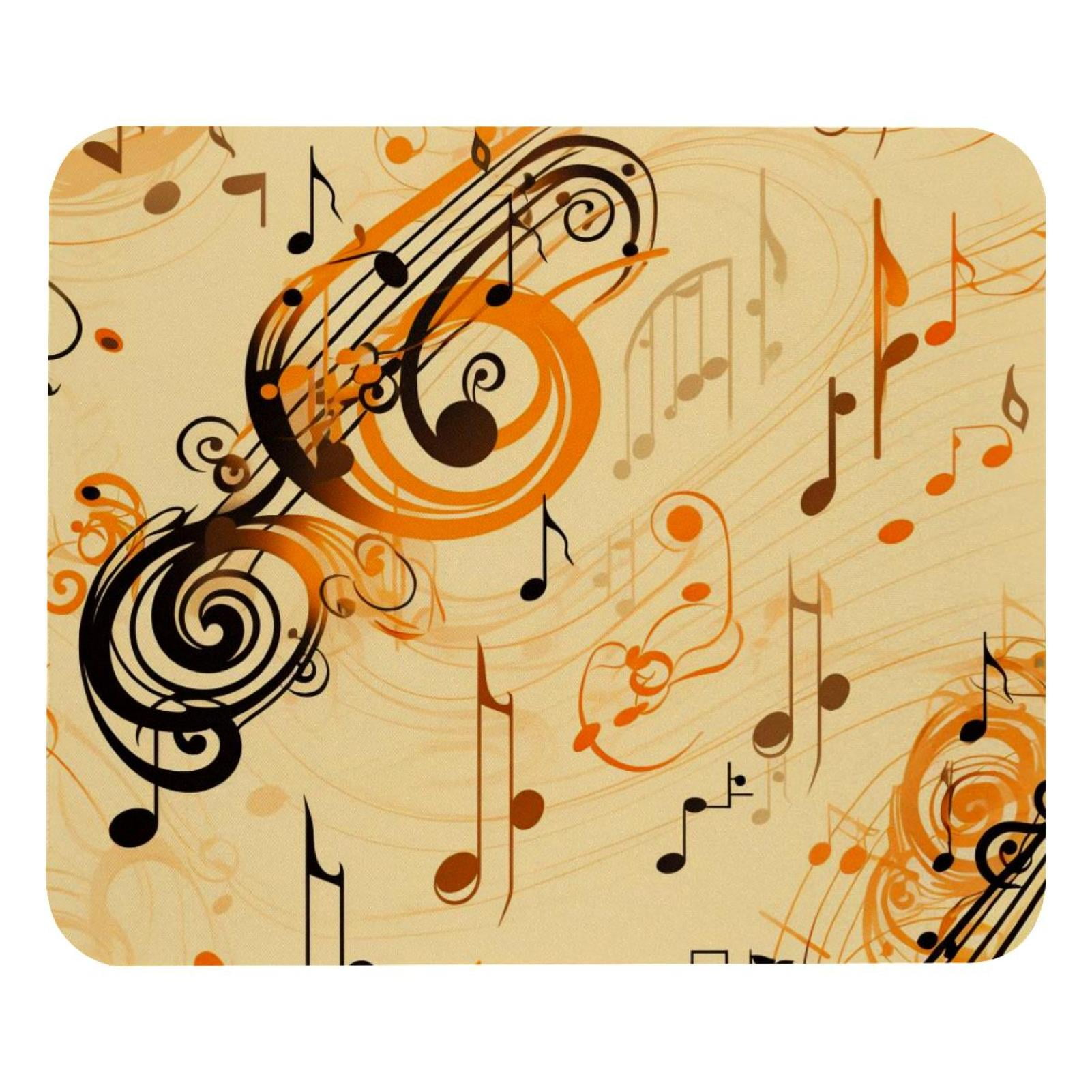 Gaming Mouse Pad, Colorful Music Notes Prints Mouse Mat for Desk Home ...