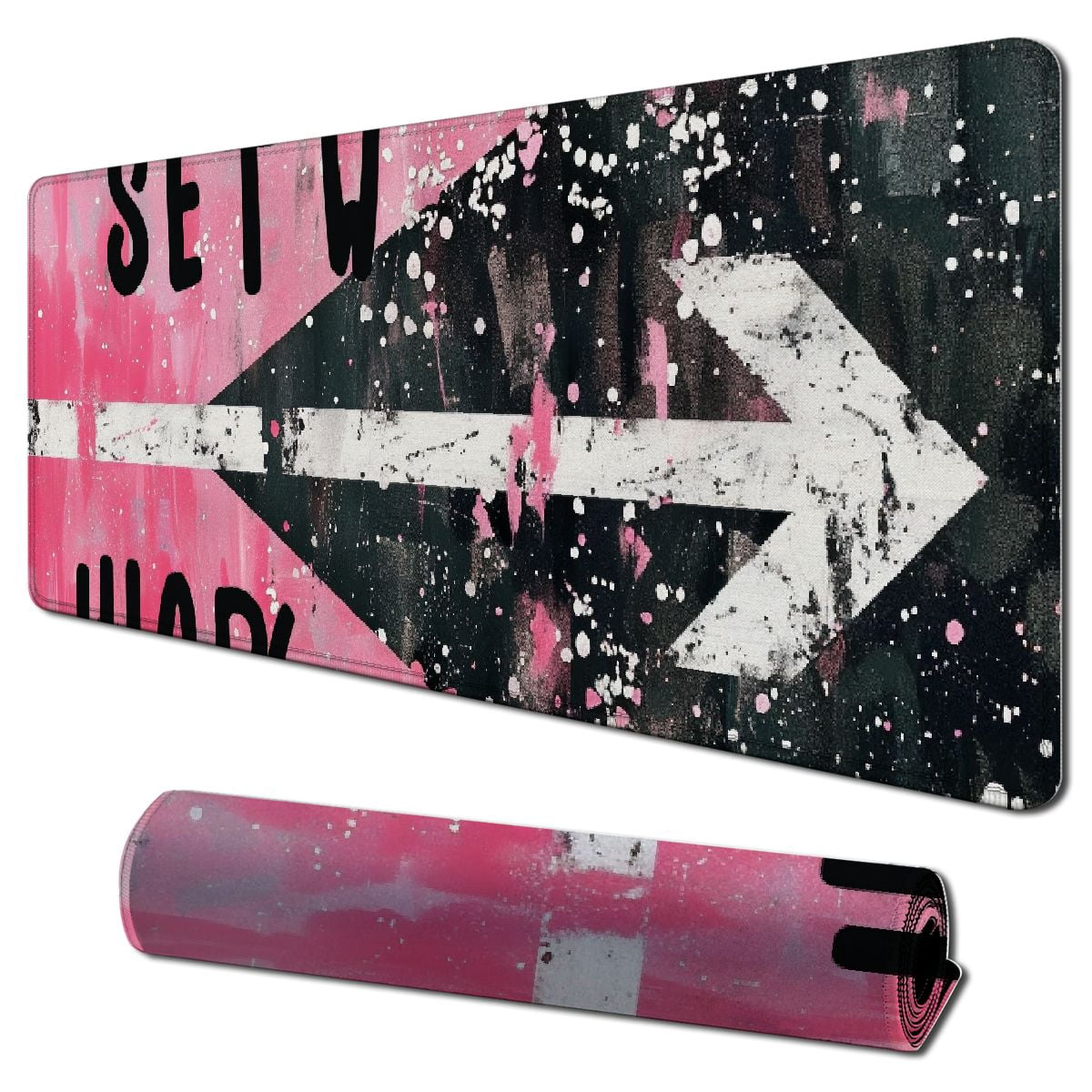 Gaming Mouse Pad Custom, Stay Positive Work Hard and Make It Happen ...