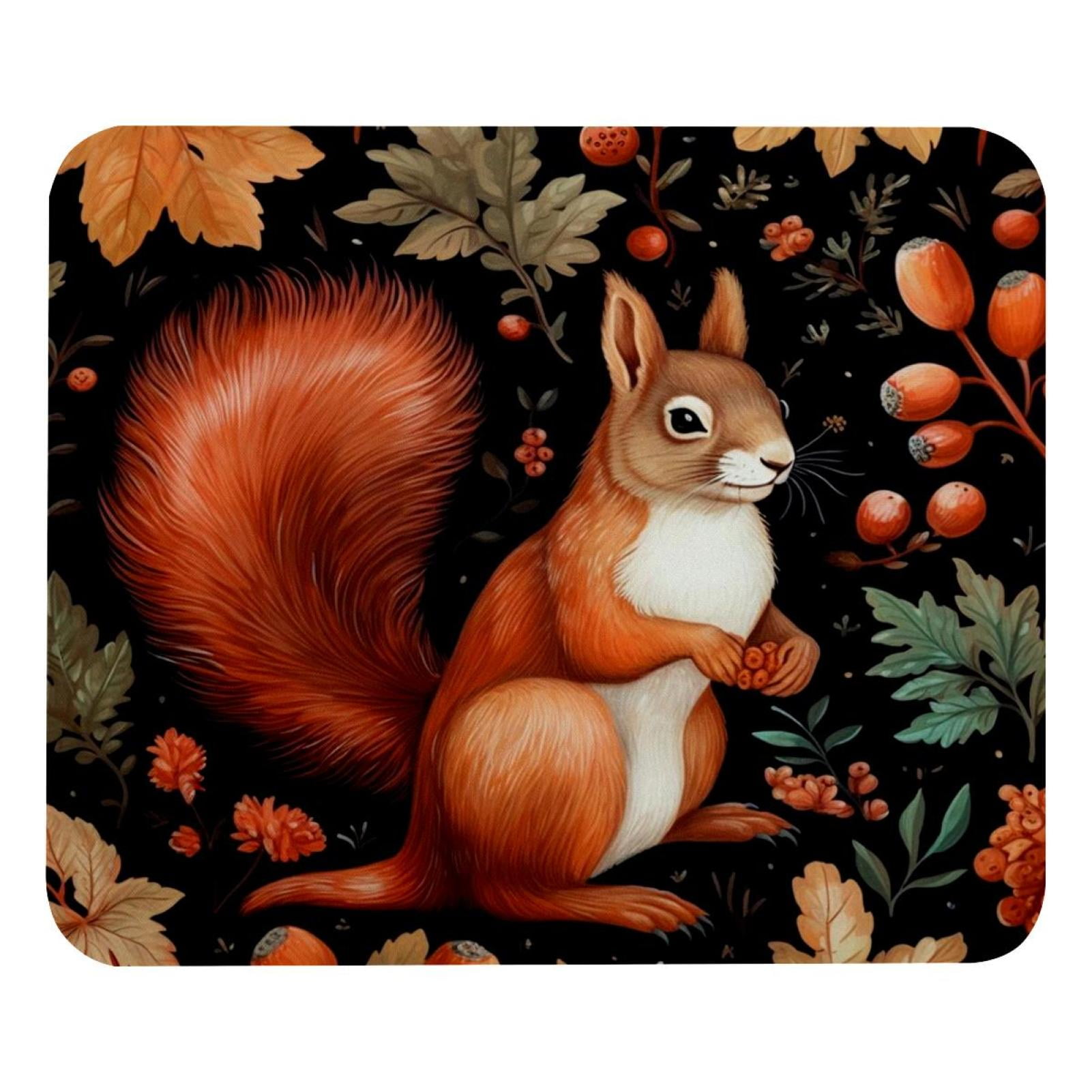 Gaming Mouse Pad, Cute Squirrel Prints Mouse Mat for Desk Home Office ...
