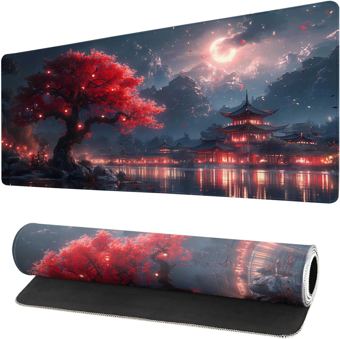 Gaming Mouse Pad Desk Pad,Extended Big Mouse Pad,31.5x11.8 Inch Long ...