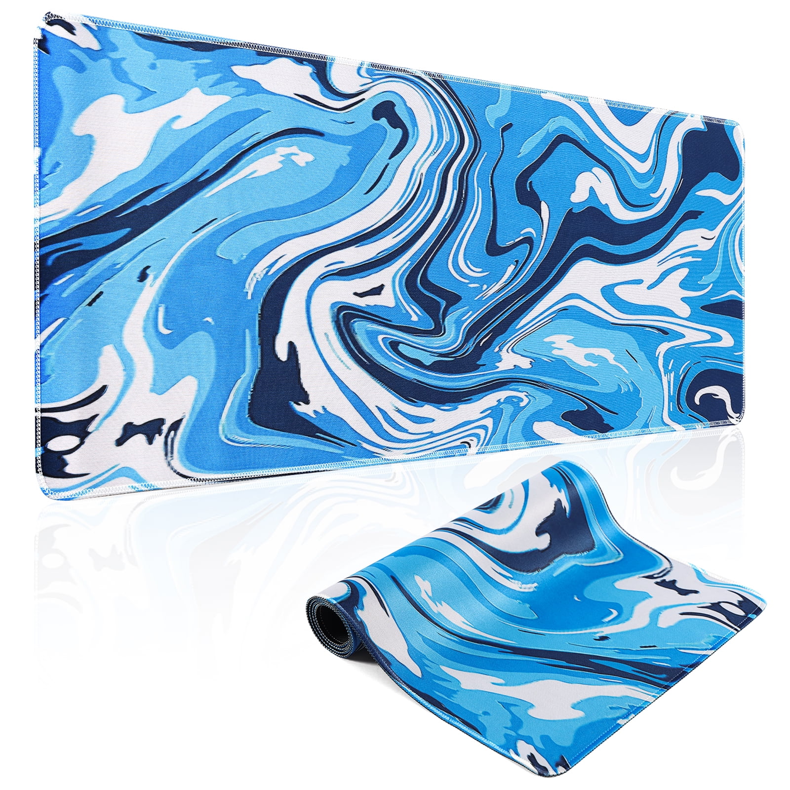 Gaming Mouse Pad, Fluid Pattern Mouse Pad 31.5x11.8inch Large Extended ...