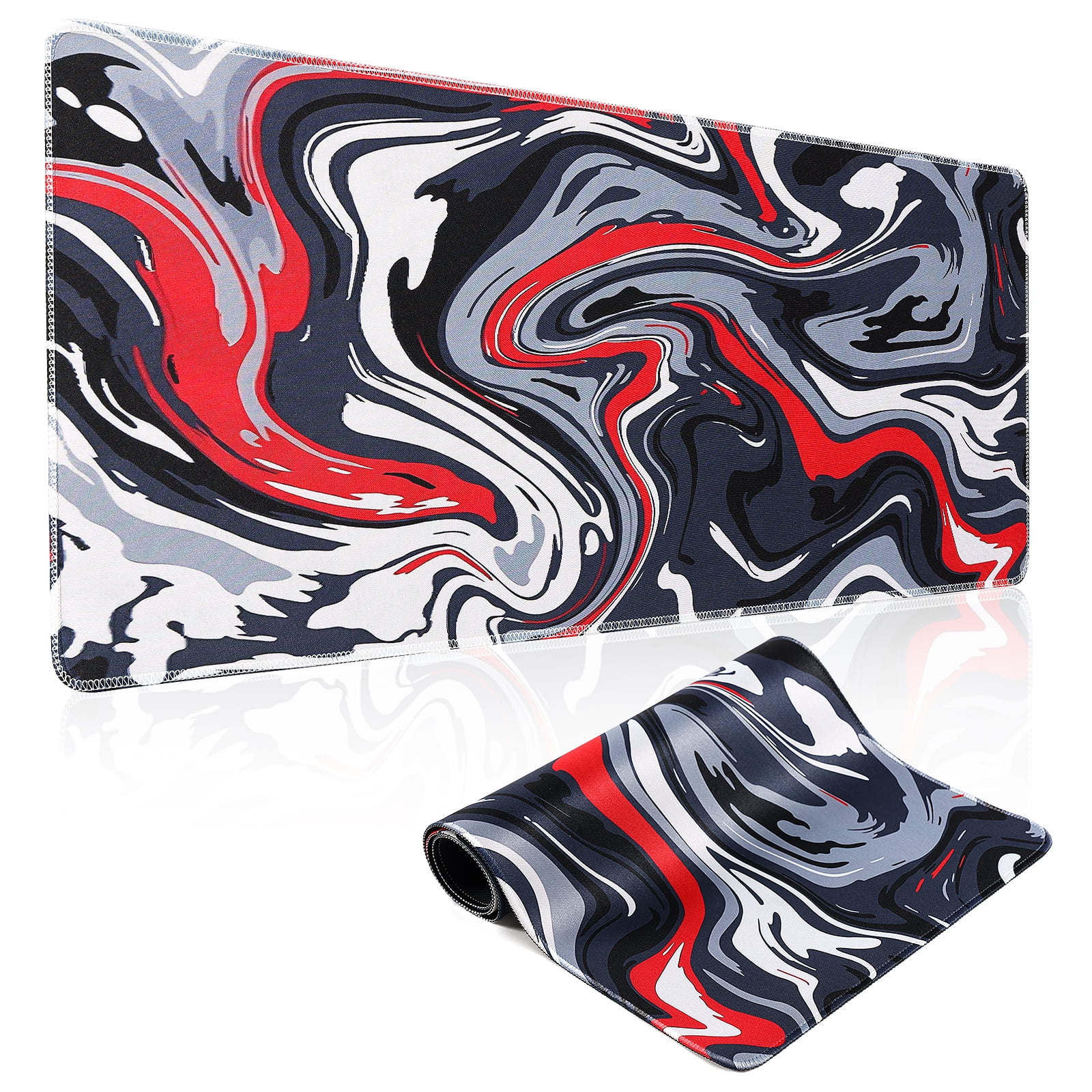 Gaming Mouse Pad, Fluid Pattern Mouse Pad 31.5x11.8inch Large Extended ...