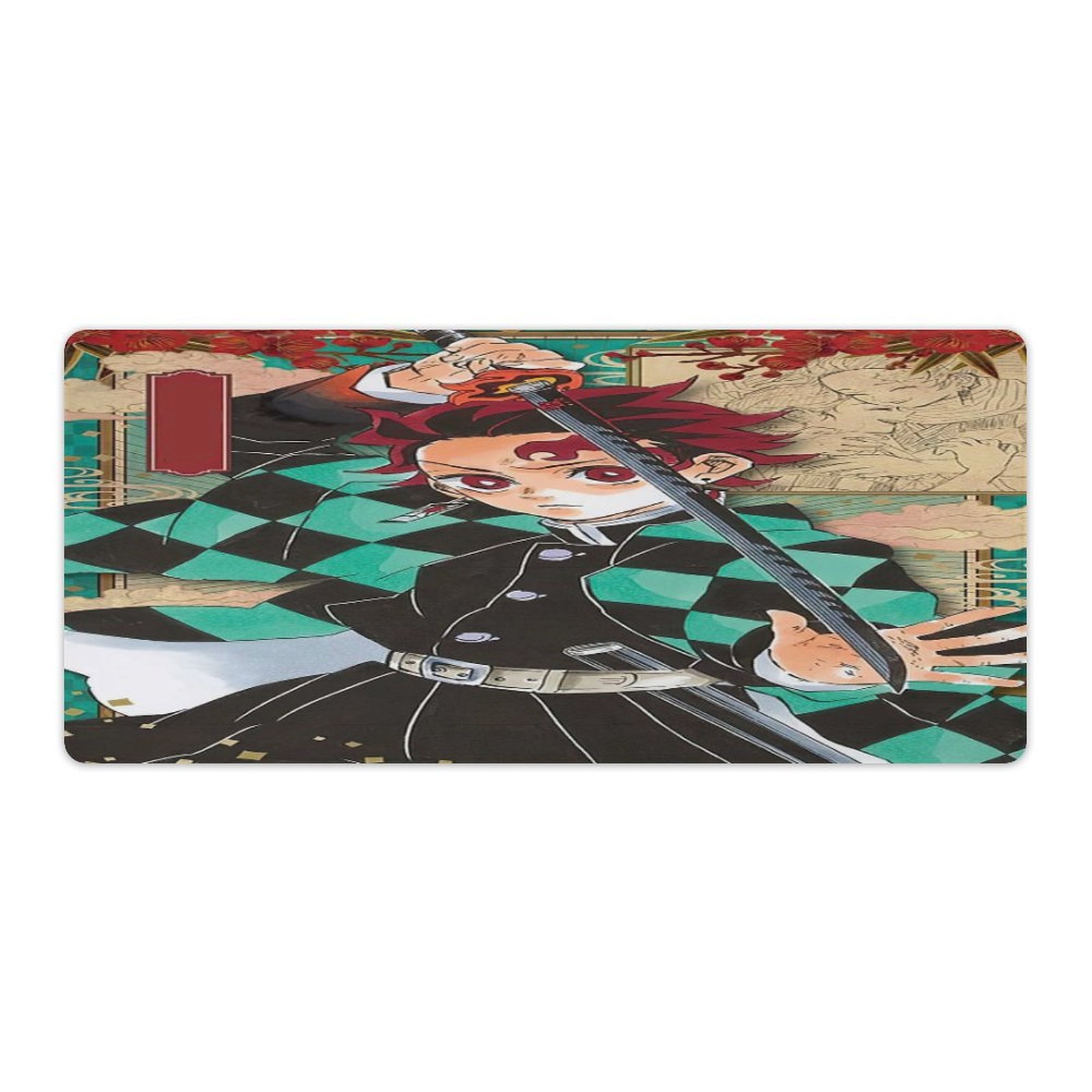 Gaming Mouse Pad Fun Kimetsu No Yaiba Rectangular Mouse Pad - XXL XL Suitable for Desk Computer ...