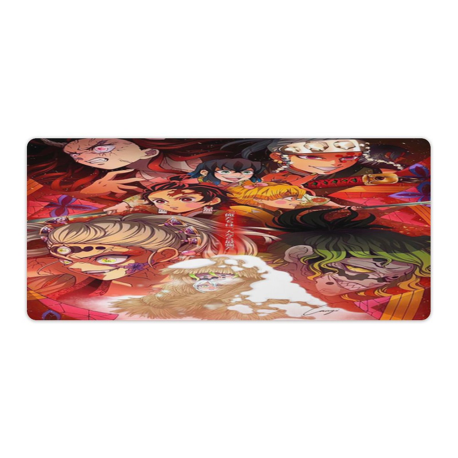 Gaming Mouse Pad Fun Kimetsu No Yaiba Rectangular Mouse Pad - XXL XL ...