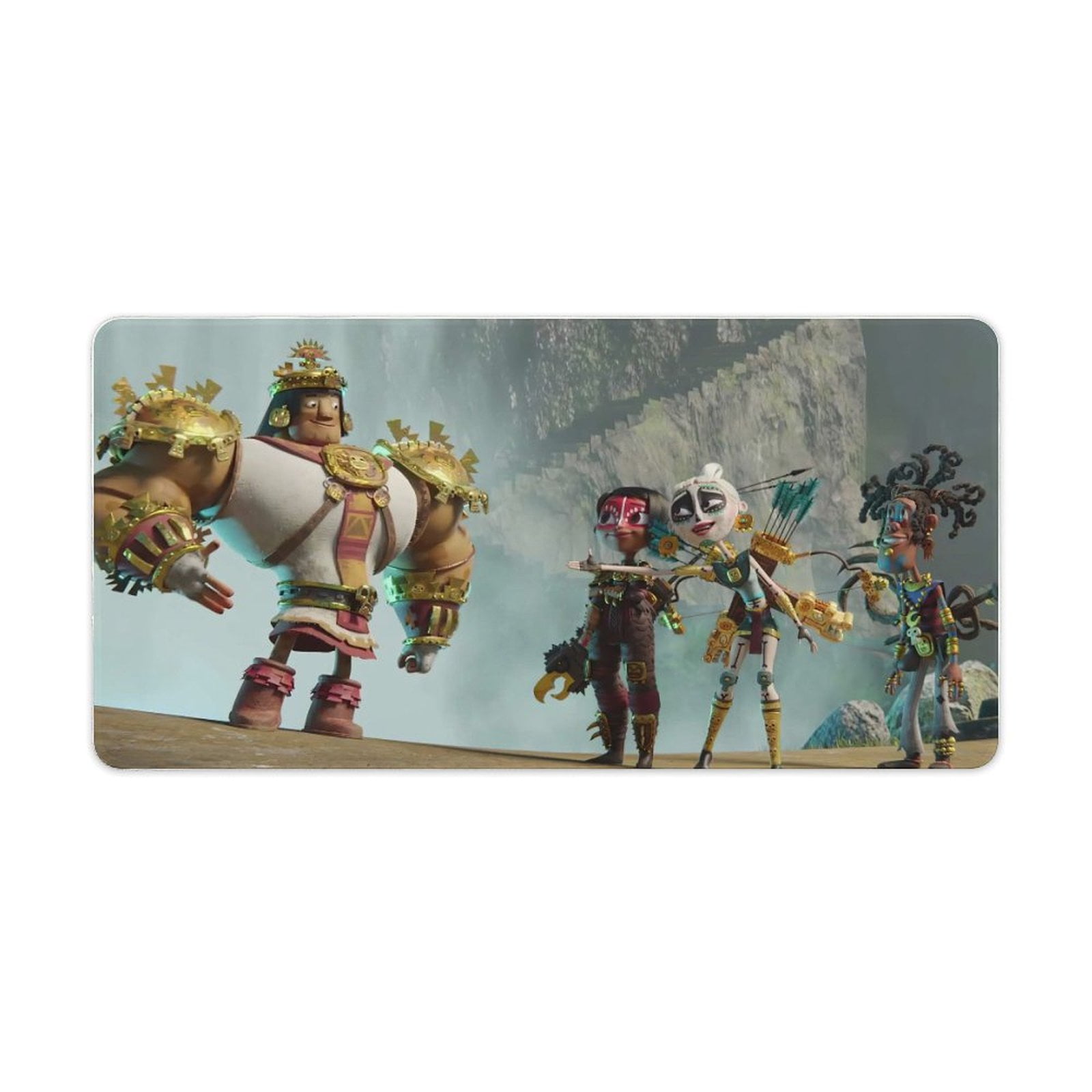 Gaming Mouse Pad Fun Maya And The Three Warriors Rectangular Mouse Pad - XXL XL Suitable for ...
