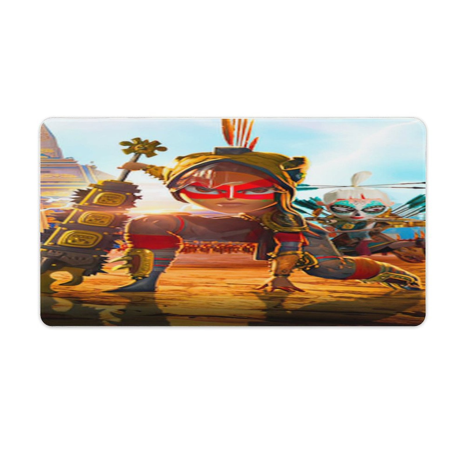 Gaming Mouse Pad Fun Maya And The Three Warriors Rectangular Mouse Pad - XXL XL Suitable for ...