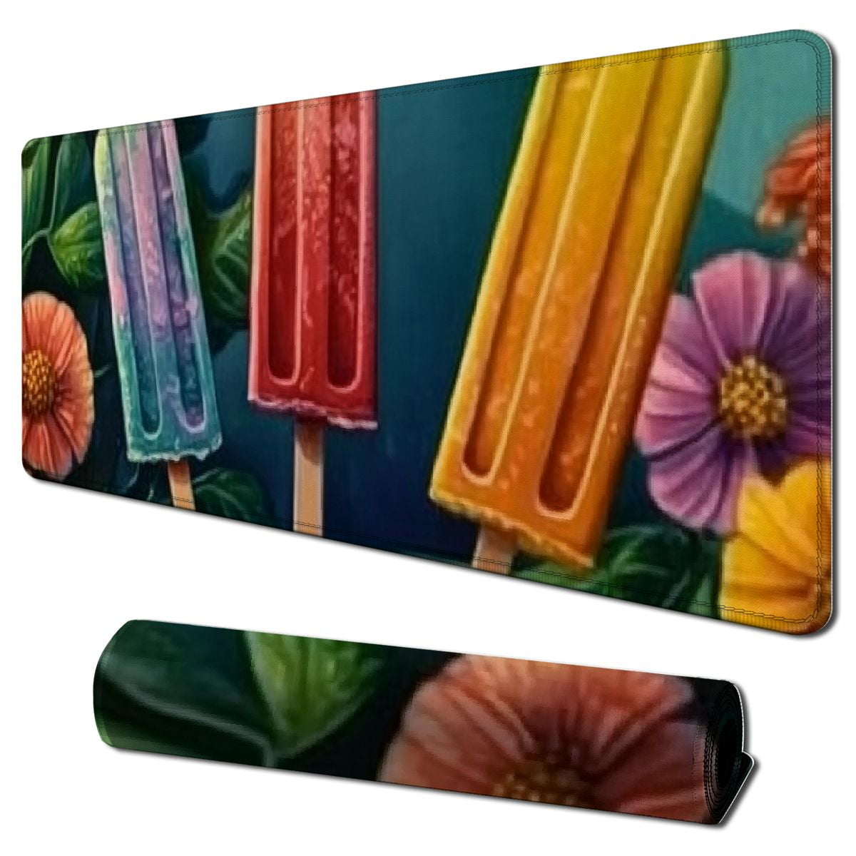 Gaming Mouse Pad, Large Desktop Mouse Pad Computer Keyboard Mouse Pad ...