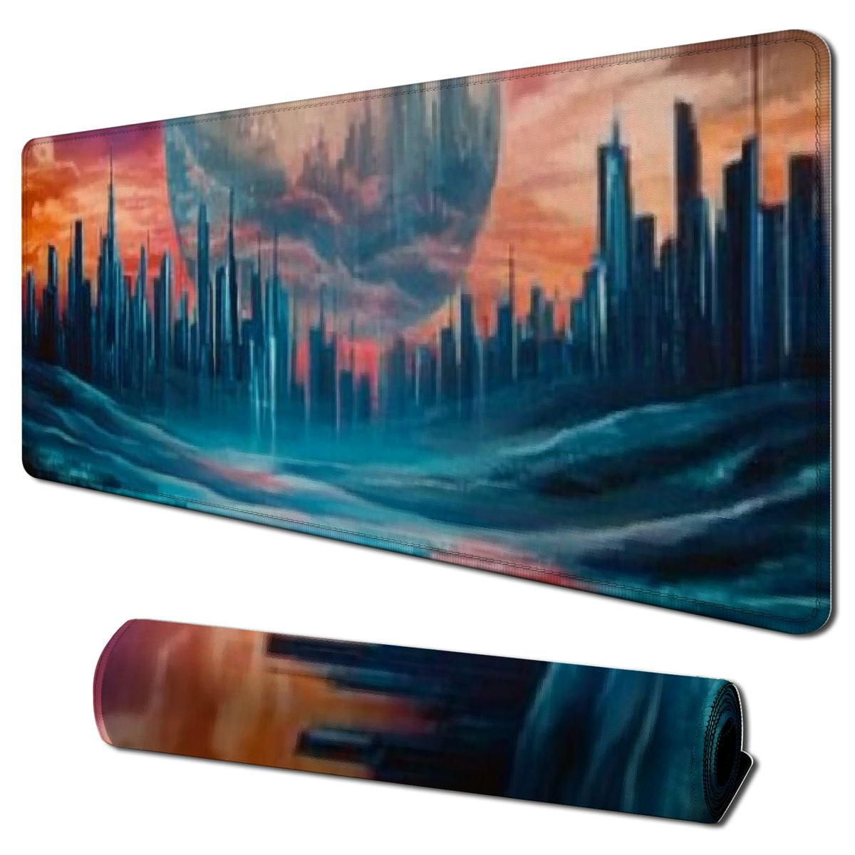 Gaming Mouse Pad, Large Desktop Mouse Pad Computer Keyboard Mouse Pad ...