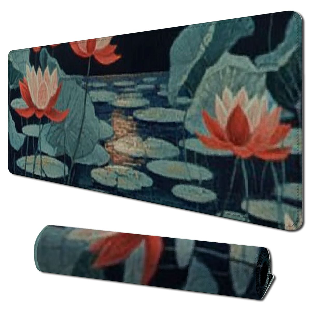 Gaming Mouse Pad, Large Desktop Mouse Pad Computer Keyboard Mouse Pad ...