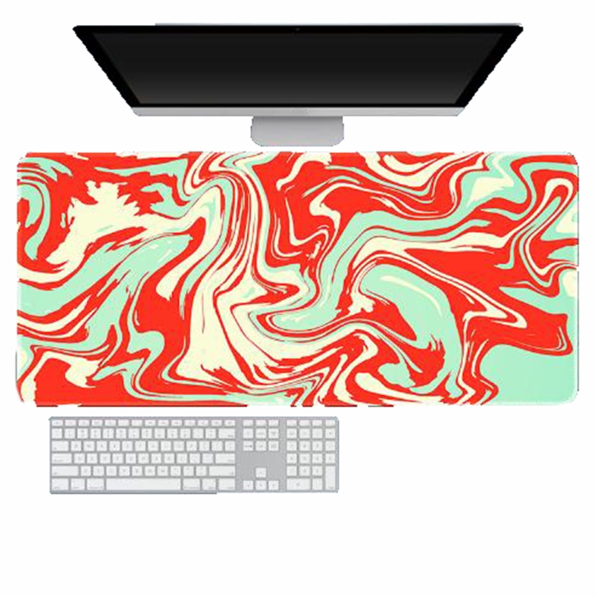 Gaming Mouse Pad - Large Mouse Pad with Non-Slip Base Stitched Edges ...