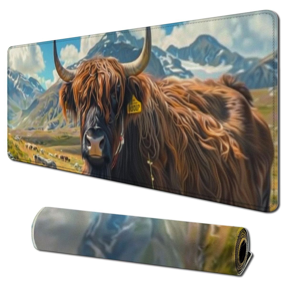 Gaming Mouse Pad Large Mousepad Colorful Flowers Aesthetic Animals ...