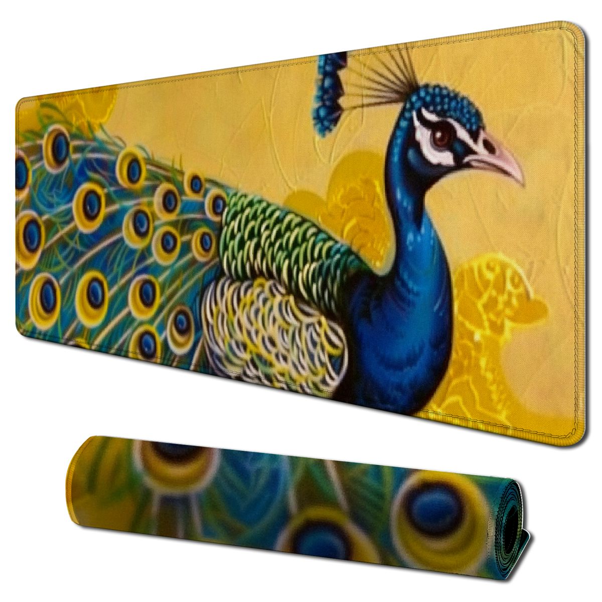 Gaming Mouse Pad Large Mousepad Elegant Aesthetic Bird Peacock Animals ...