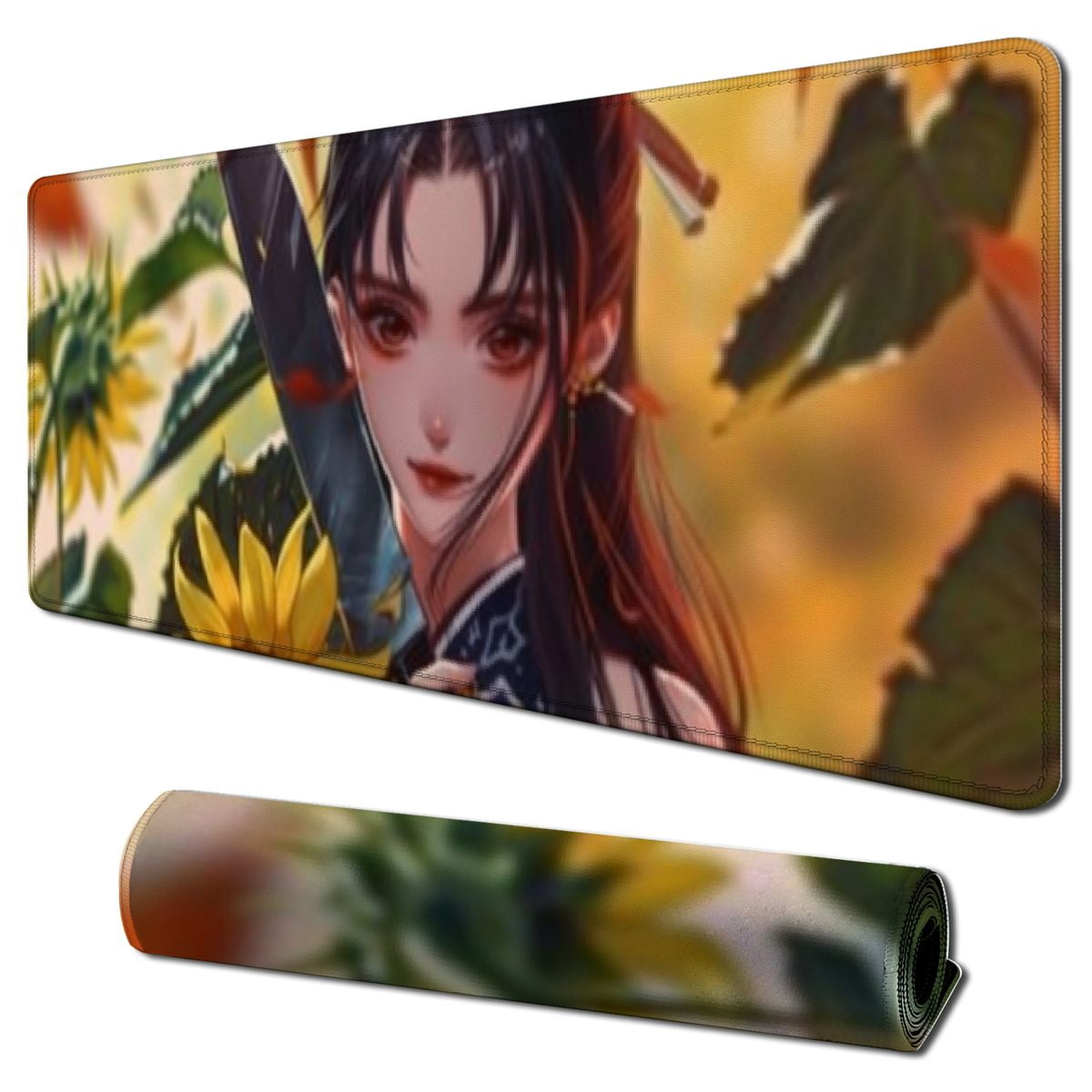 Gaming Mouse Pad Large Mousepad Japanese Female Big Computer Desk Mat ...