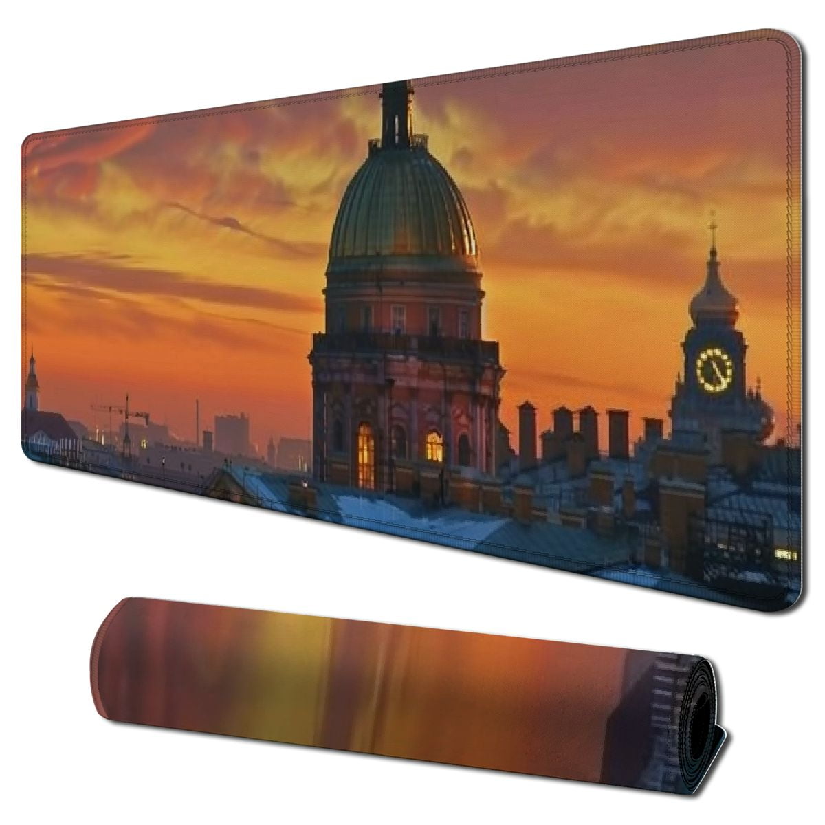 Gaming Mouse Pad Large Mousepad Sunrise City Lakeside Classical ...