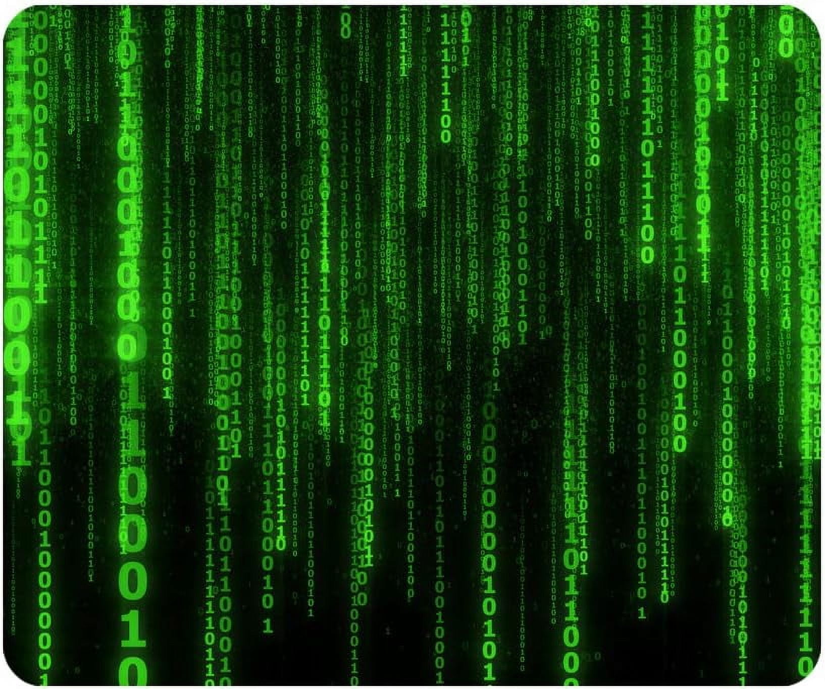 Gaming Mouse Pad Matrix Style Coding Design NonSlip Rubber Base ...