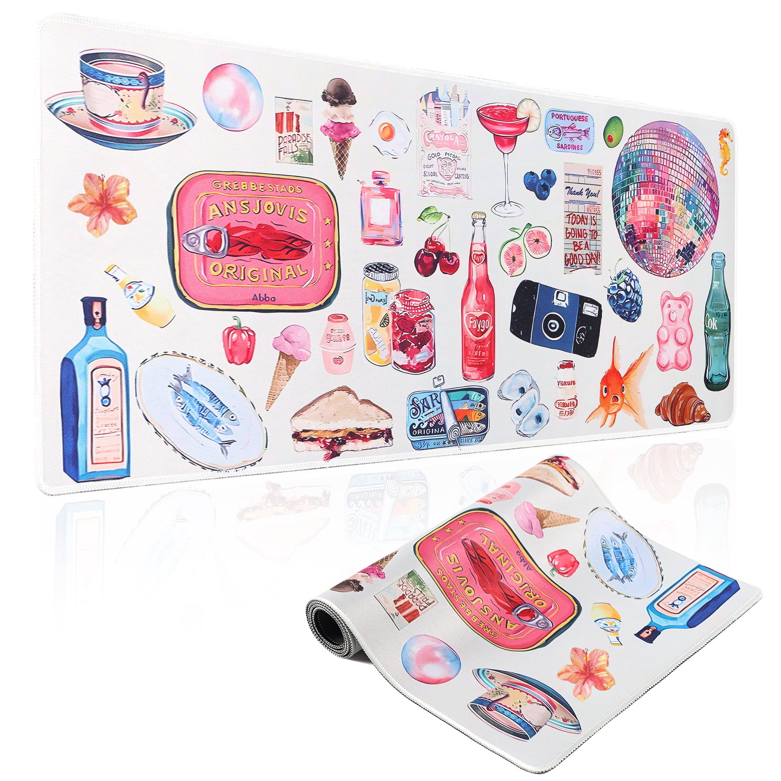 Large Mouse Pad, 31.5x11.8inch Desk Mat, Anti-Slip Big Mouse Pad with ...