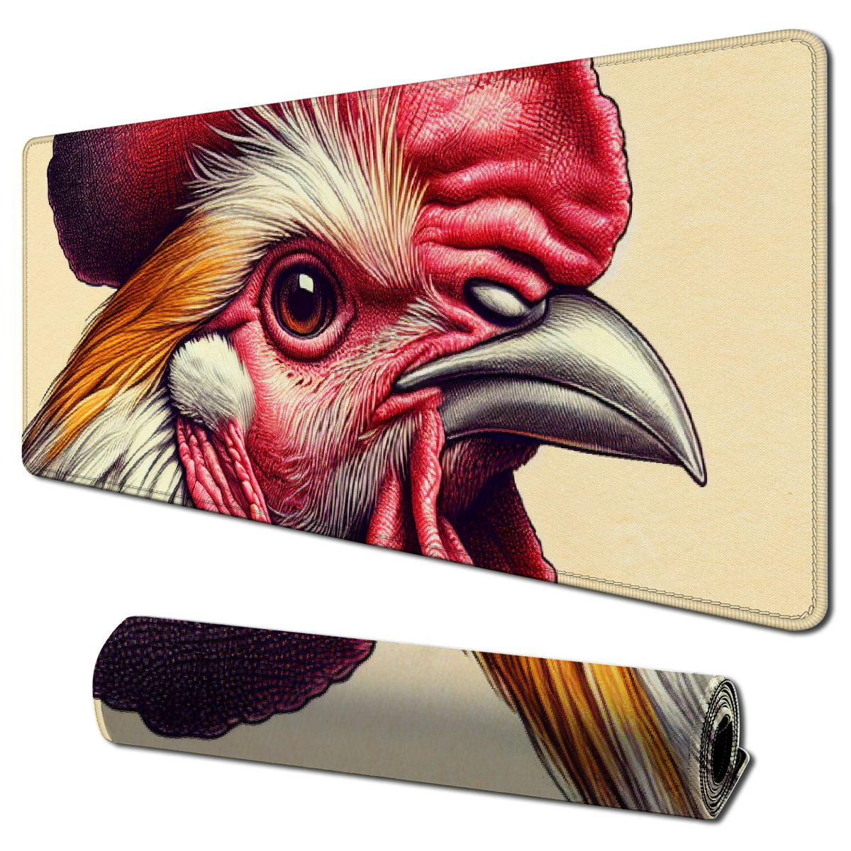 Gaming Mouse Pad Roast Chicken Hen Farm Keyboard Mat Personalized ...