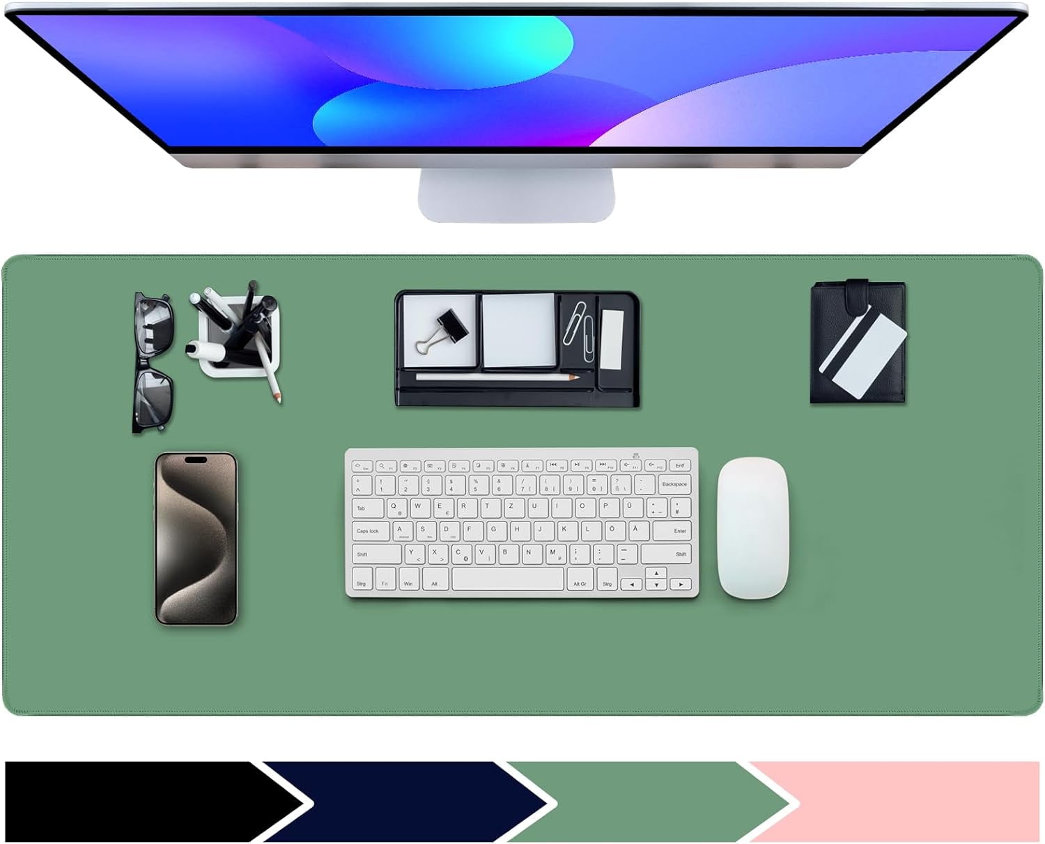 Gaming Mouse Pad,Rubber Base Mousepad with Stitched Edges - Keyboard ...