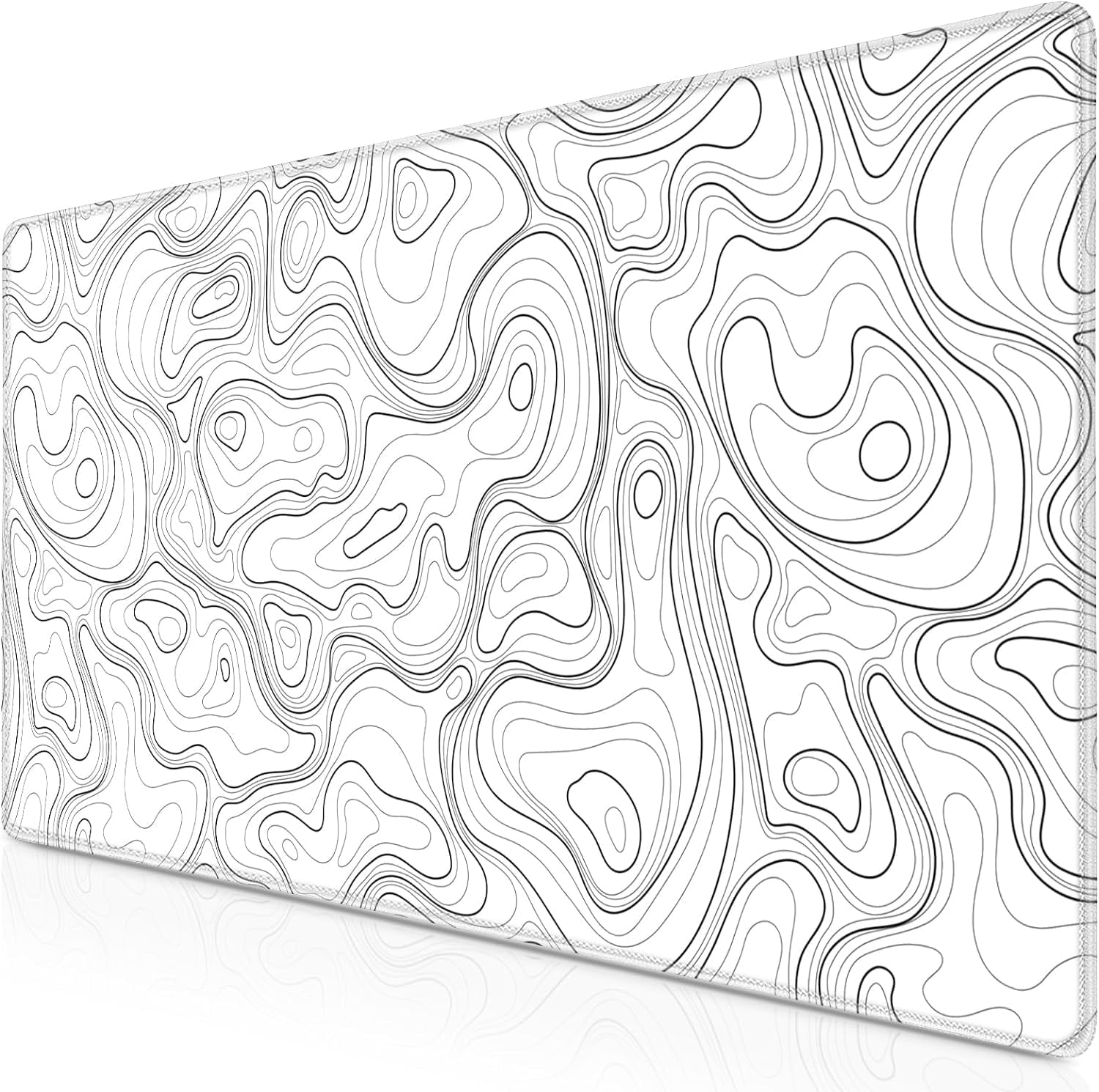 Gaming Mouse Pad, Topographic Contour Mouse Pad 35.4x15.7inch Large ...