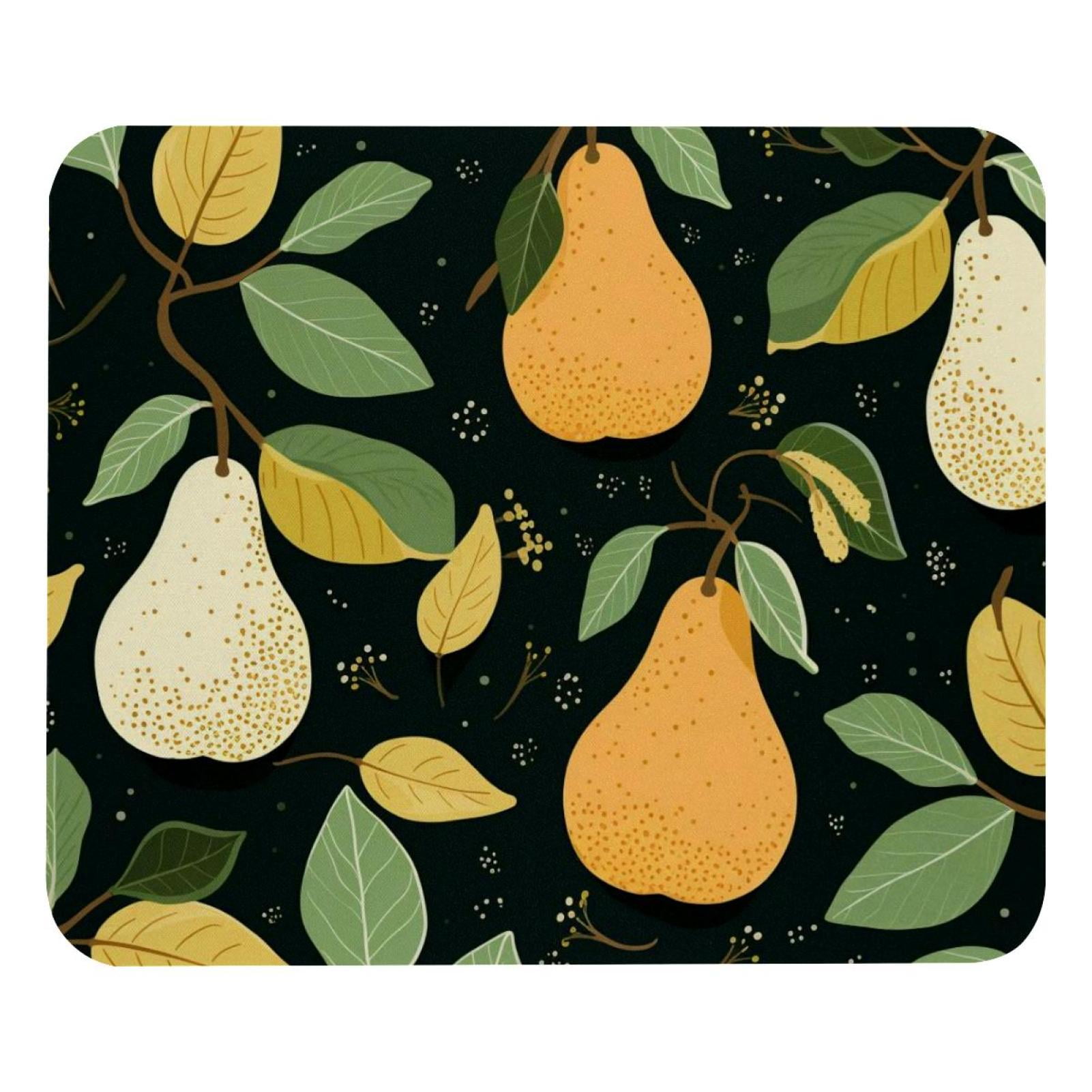 Gaming Mouse Pad, Watercolor Pear Prints Mouse Mat for Desk Home Office ...