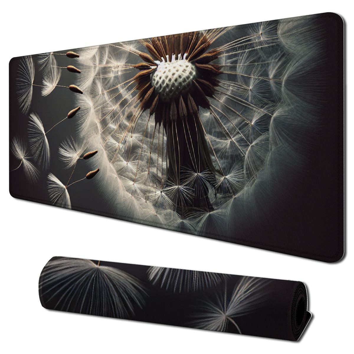 Gaming Mouse Pad , on Wood Background Design Rectangle Non-Slip Rubber ...