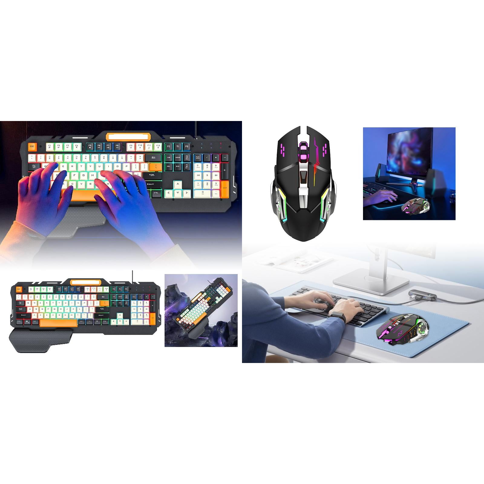 Gaming Mouse Programmable Macro Shortcuts Competitive Play Glowing ...