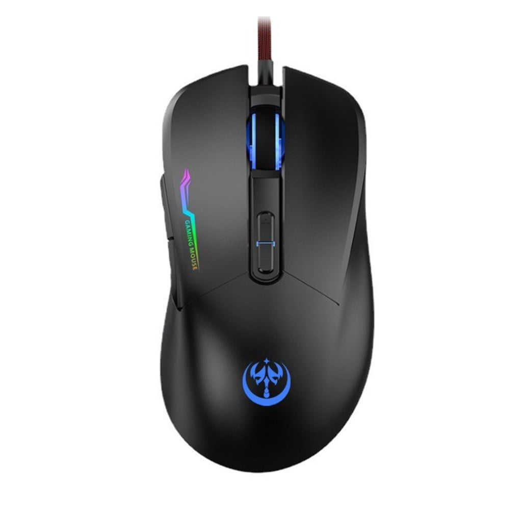 Gaming Mouse USB Wired RGB Backlit Silent Click Gamer Mouse with 4 ...