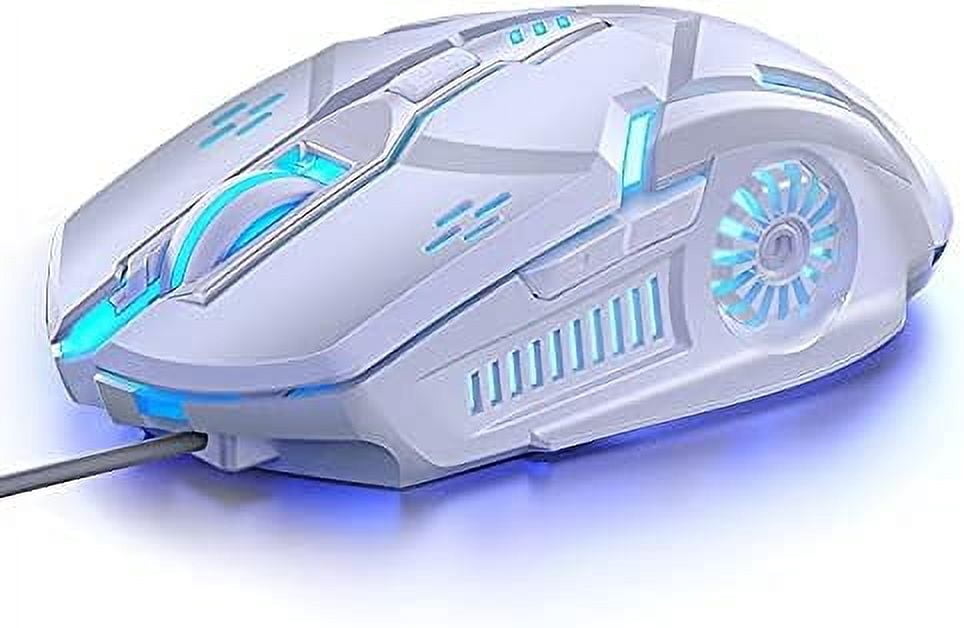 Gaming Mouse Wired,6 Buttons, 4 Adjustable DPI Up to 3200 DPI, 7 ...
