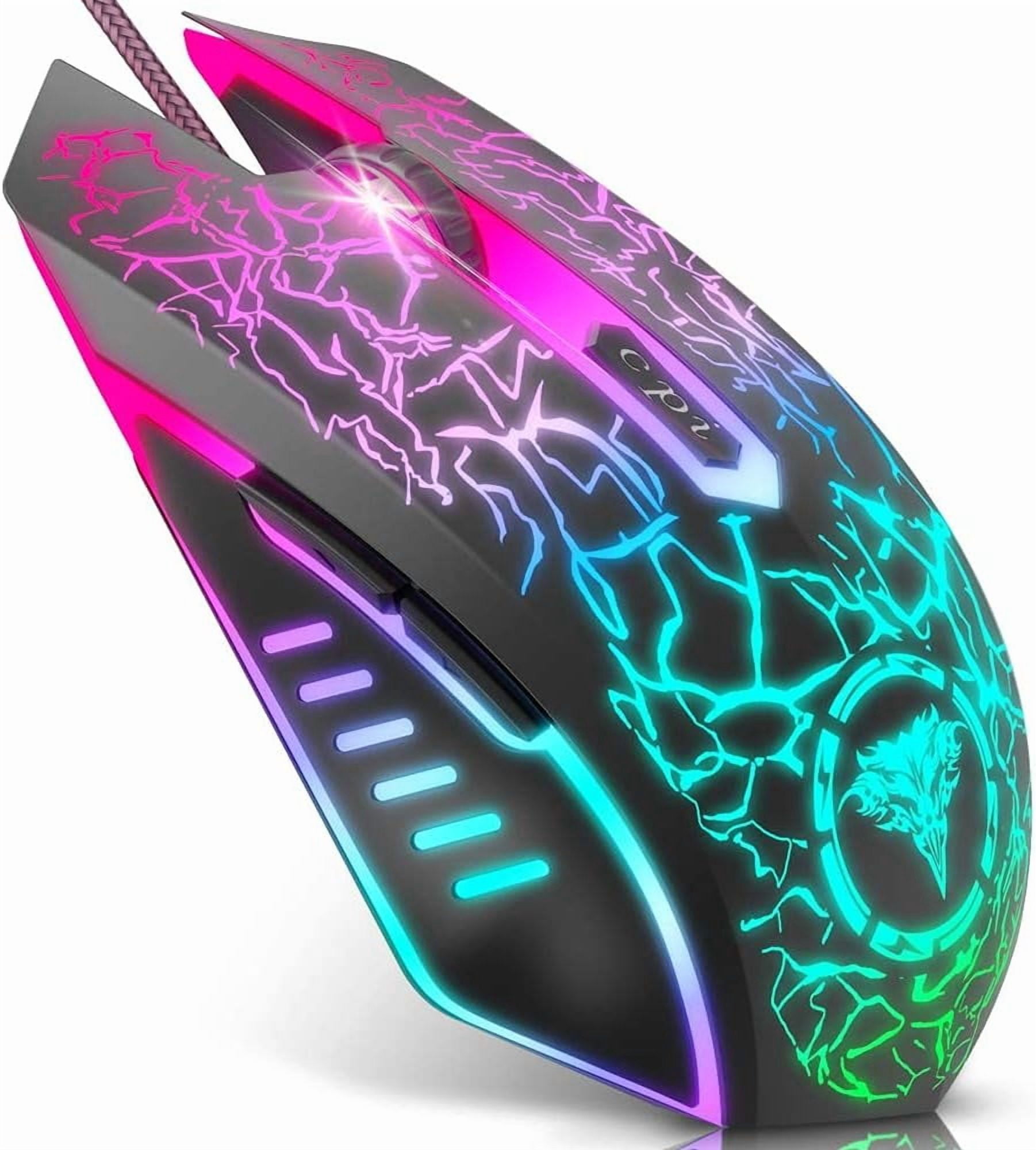 Gaming Mouse Wired, Ergonomic Gamer Laptop PC Optical Computer Mice ...