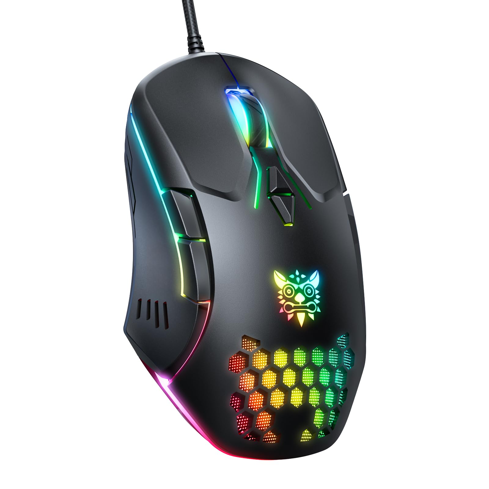 Gaming Mouse, Wired PC Entry Level Mouse with RGB Backlit and ...