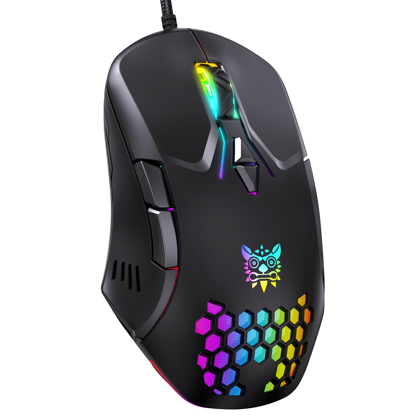 Gaming Mouse, Wired PC Entry Level Mouse with RGB Backlit and ...
