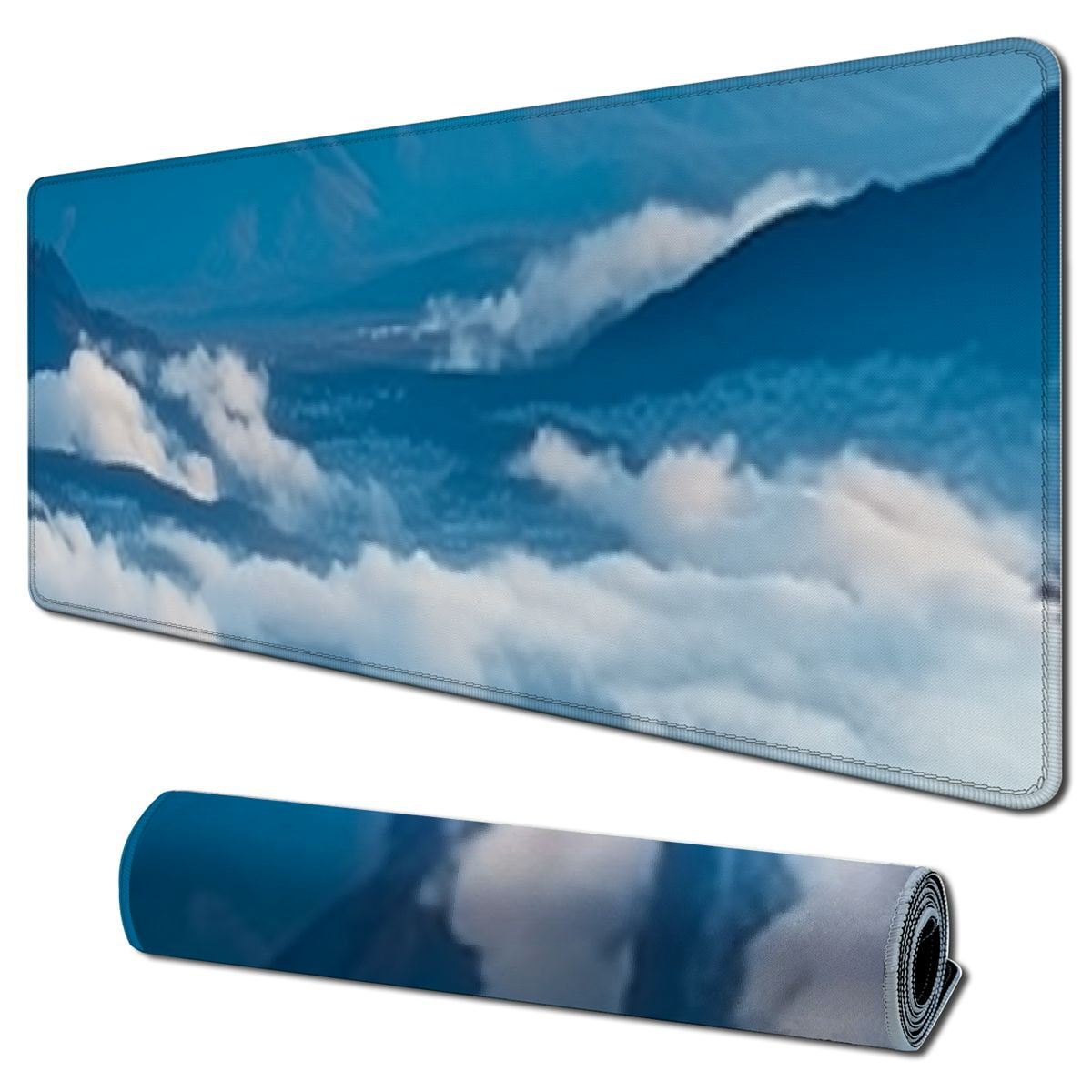 Gaming Nature Mountain Scenery Large Long Extended Mouse Pad Desk Mat ...