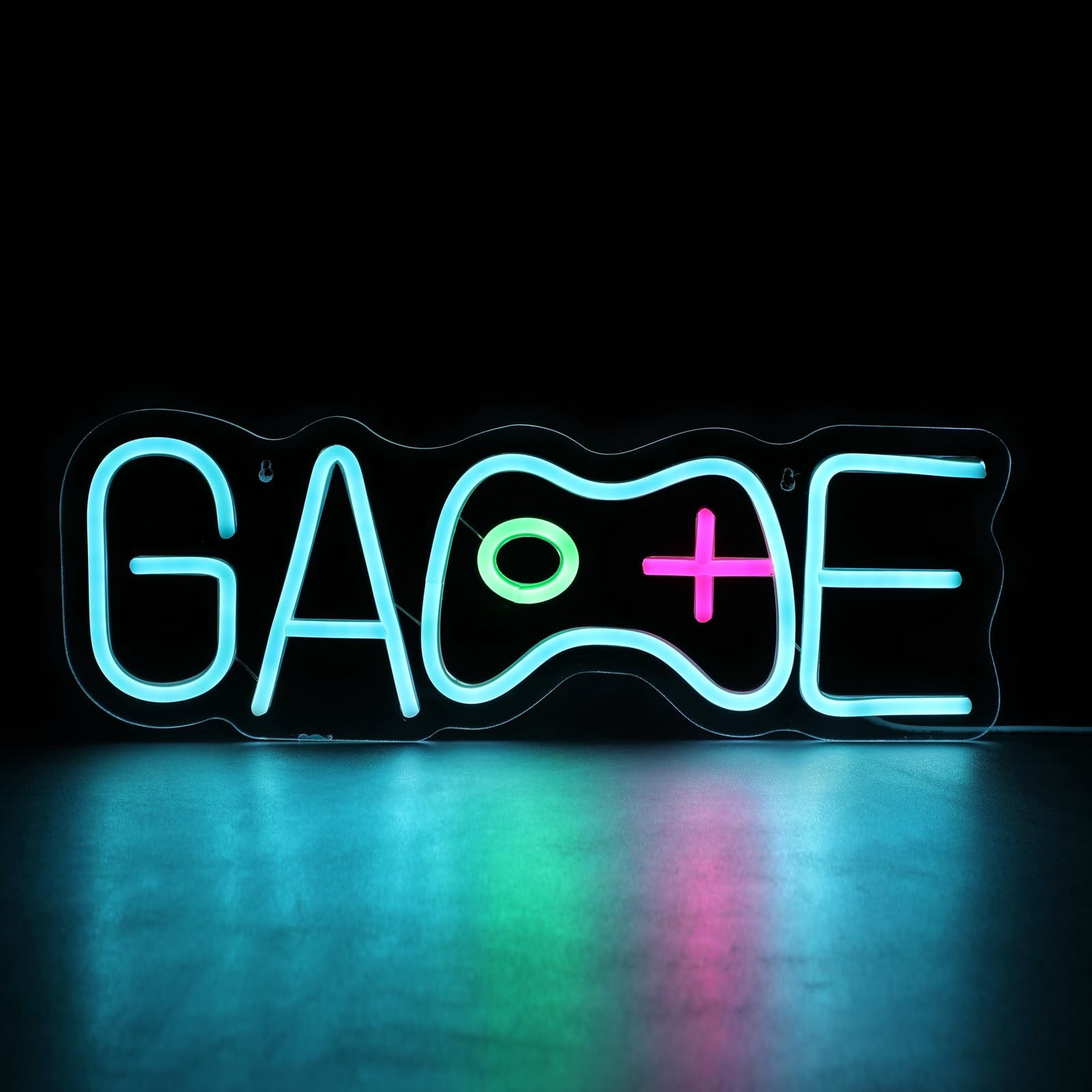 Gaming Neon Sign - Dimmable LED Wall Decor for Boys Room, USB Powered ...