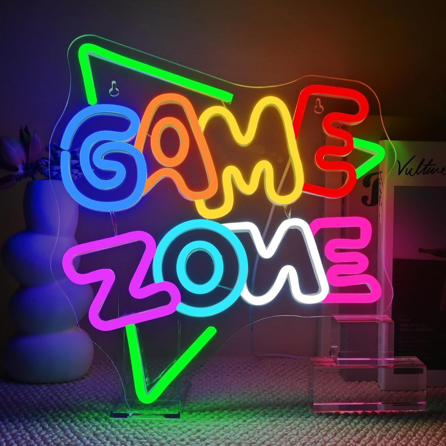 Gaming Neon Signs Congrats You Level Up Neon Sign Console LED Lights ...