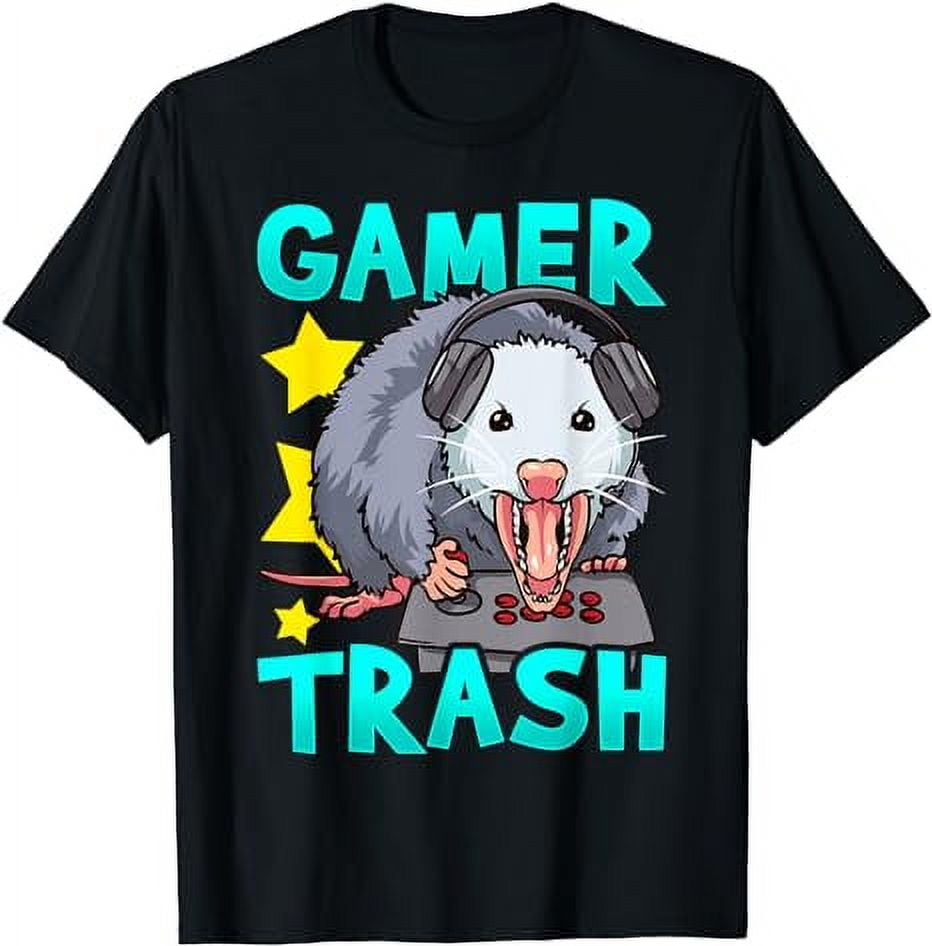 Gaming Opossum For Video Gamer & Opossum Lover T-Shirt - Walmart.com