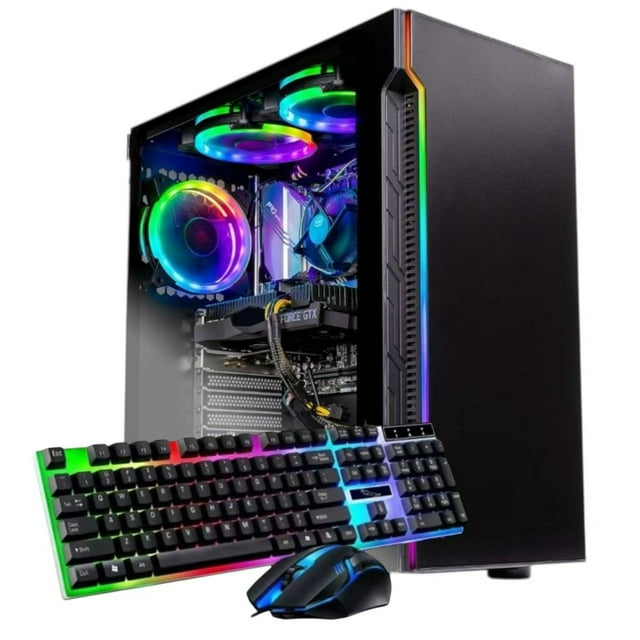 Gaming PC Desktop, Intel Core i7 up to 3.9GHz, 16GB RAM, 512GB SSD, NVIDIA 2GB GPU, WiFi 6 ...