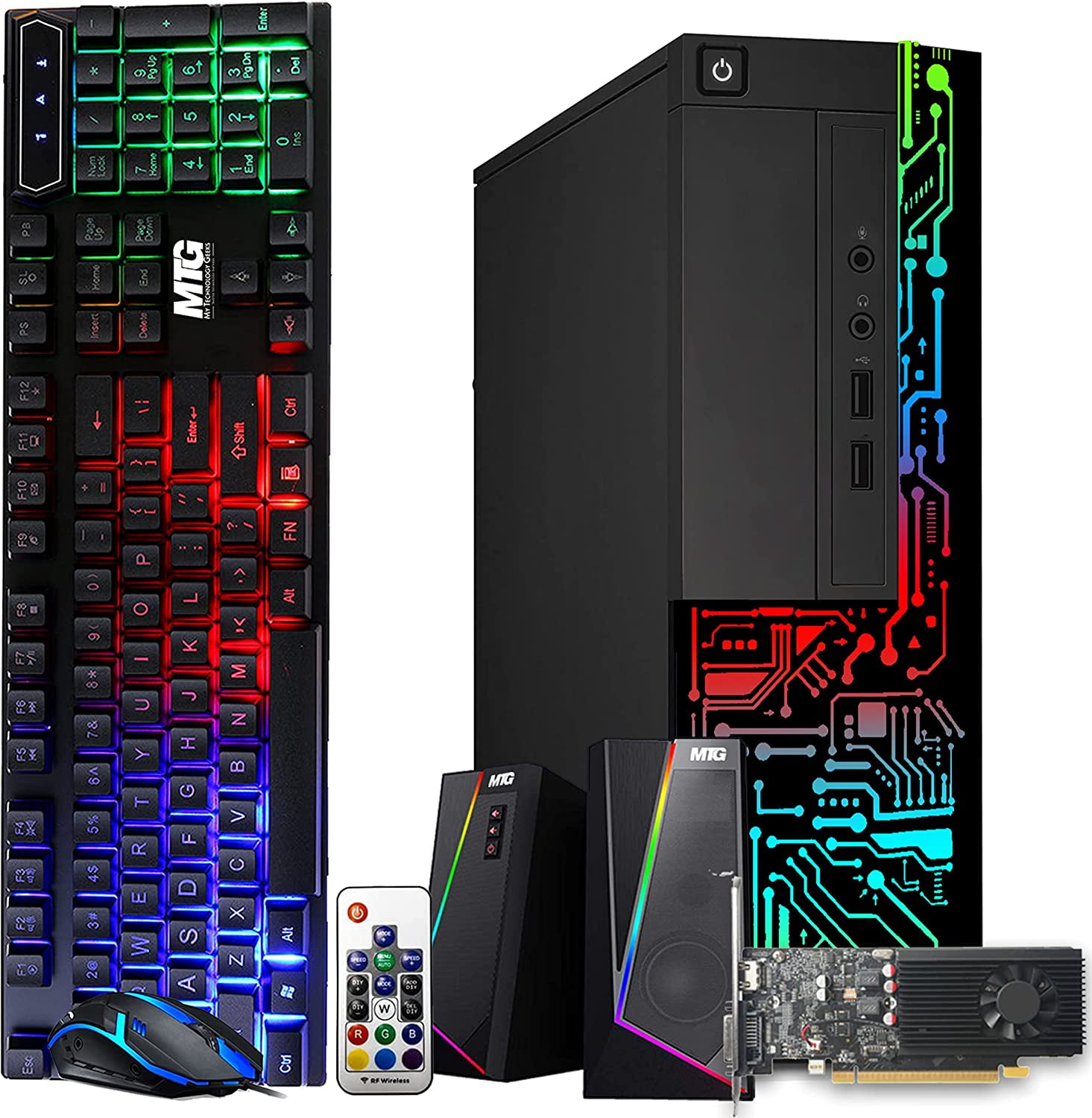 Gaming PC Desktop, Intel Core i7, TechMagnet Siwa 8, GT 1030 4GB DDR4, 16GB RAM, 1TB SSD + 2TB ...