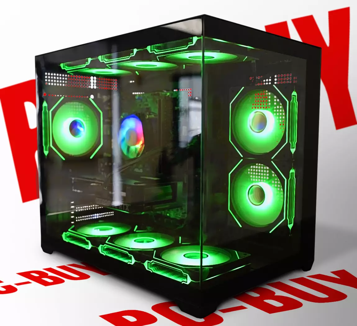 Gaming PC Game-Ready Tower i7-6700K RX 580 8GB 32GB RAM 1TB SSD Desktop ...