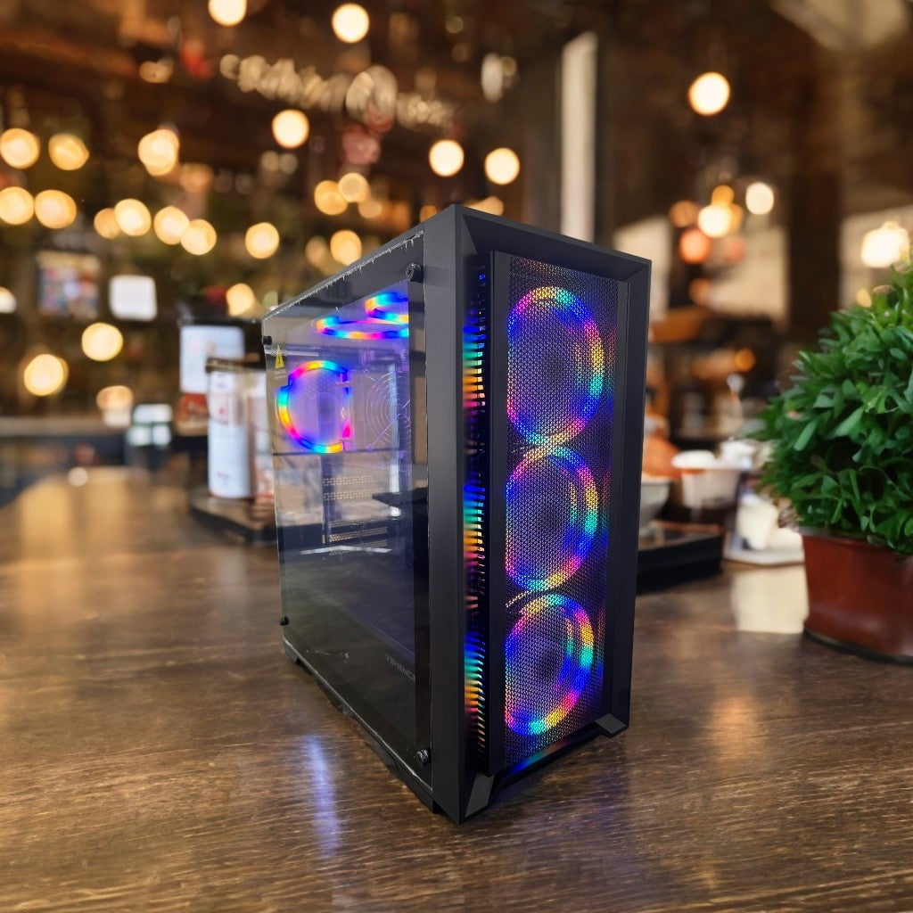 Gaming PC i7-8700 32GB RAM 512GB SSD 4TB HDD RX 580 Liquid Cooler WIN11 ...