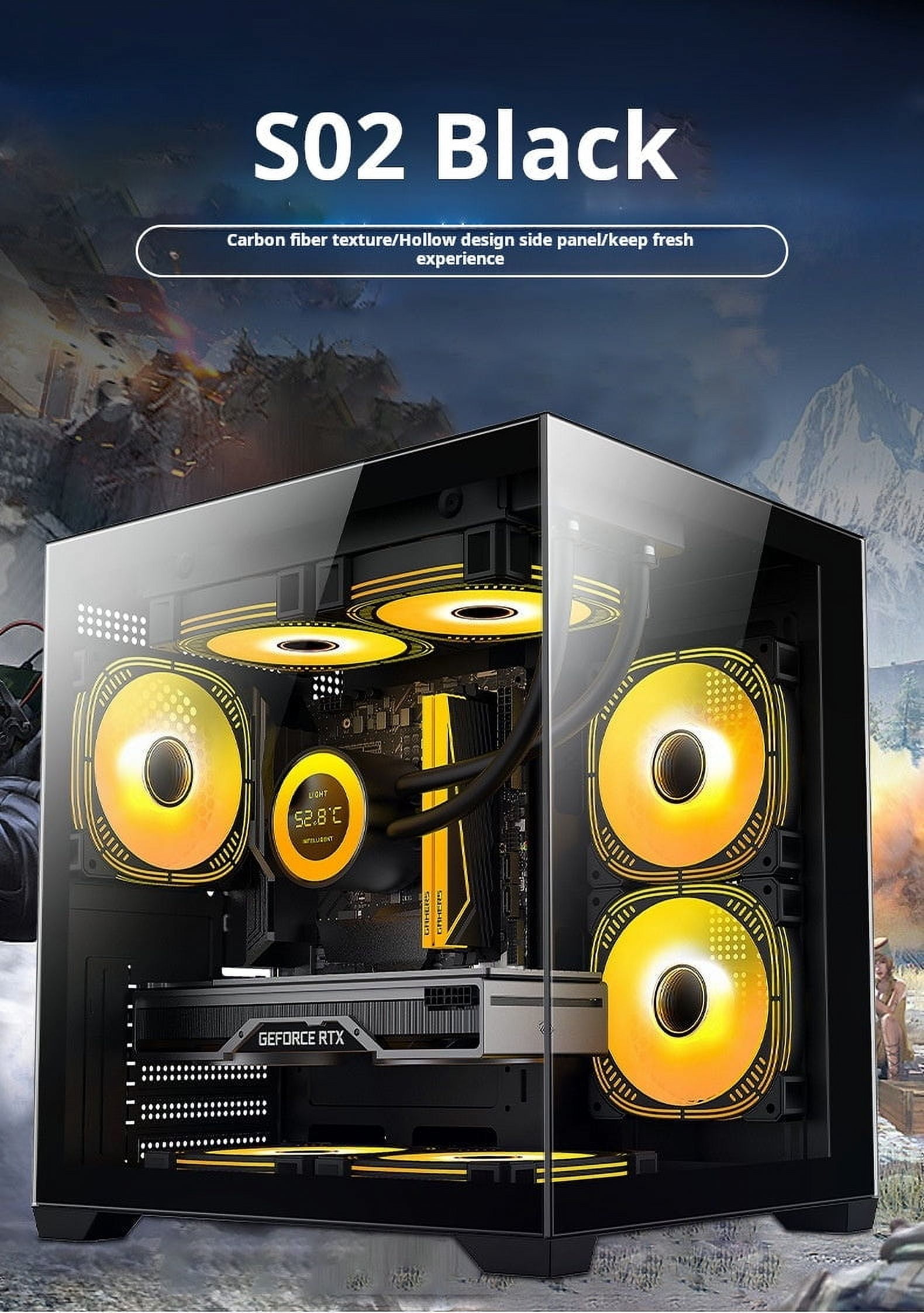 Gaming PC i7-8700 UP 64GB No SSD 4TB HDD RTX 4060 Air Cooler WIN11 PRO WIFI - Walmart.com