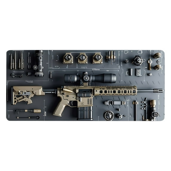 Gaming Pad Large Cool Build Parts Display Mat for Keyboard and Computer ...