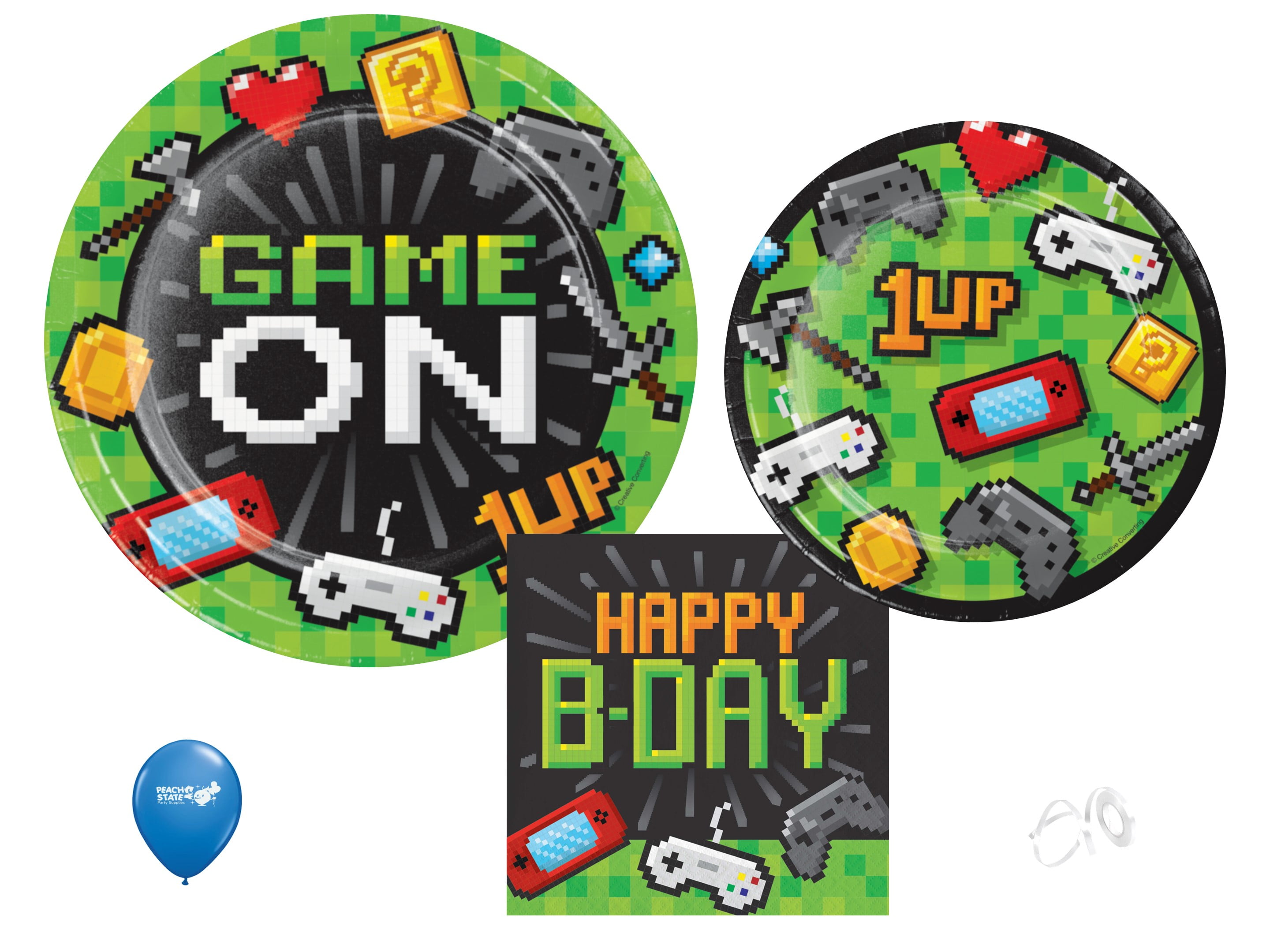 Gaming Party Birthday Party Supplies | Mining Party Supplies | Gaming ...