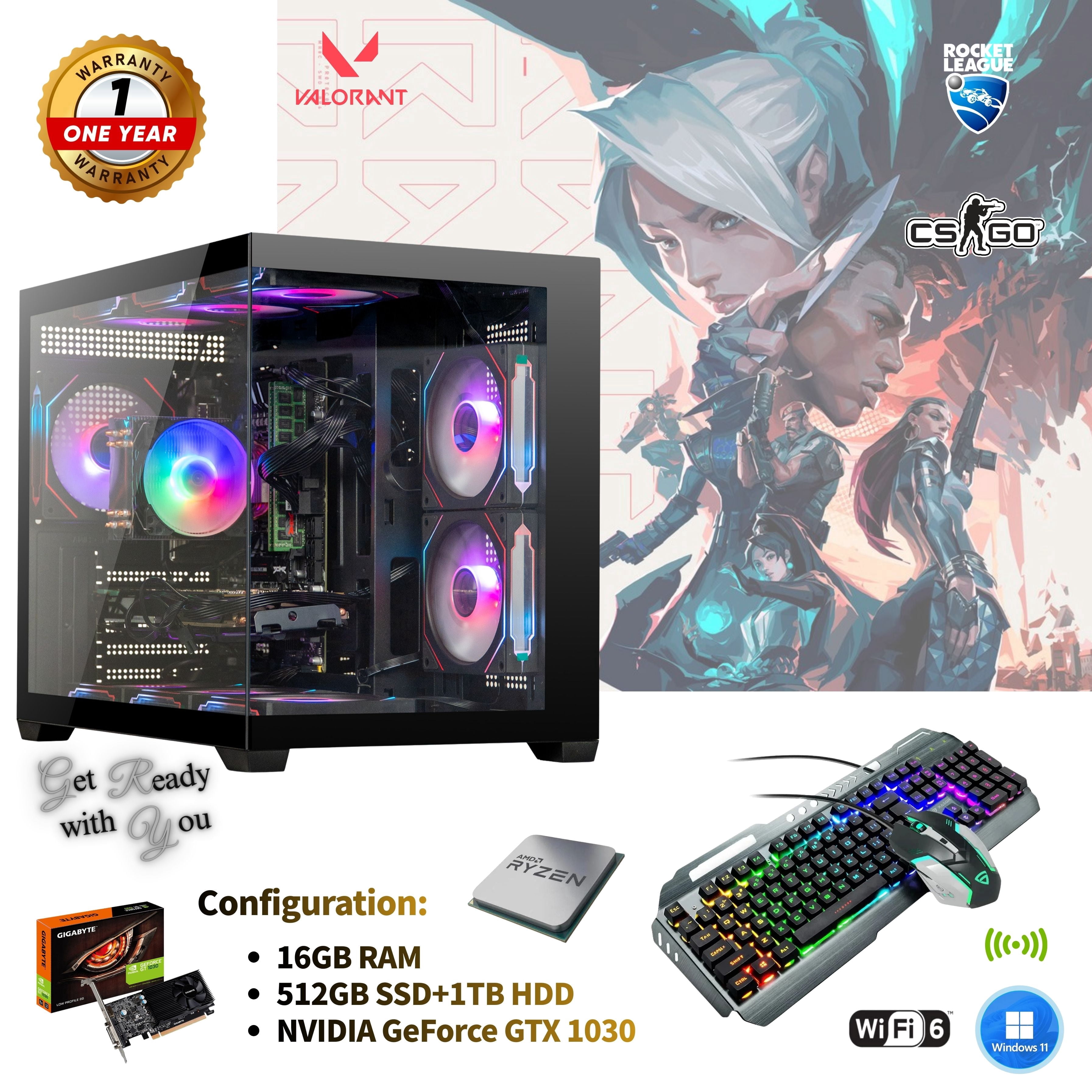 Gaming-Pro Gaming PC RGB Desktop Computer | AMD Ryzen 5 PRO 2400G ...
